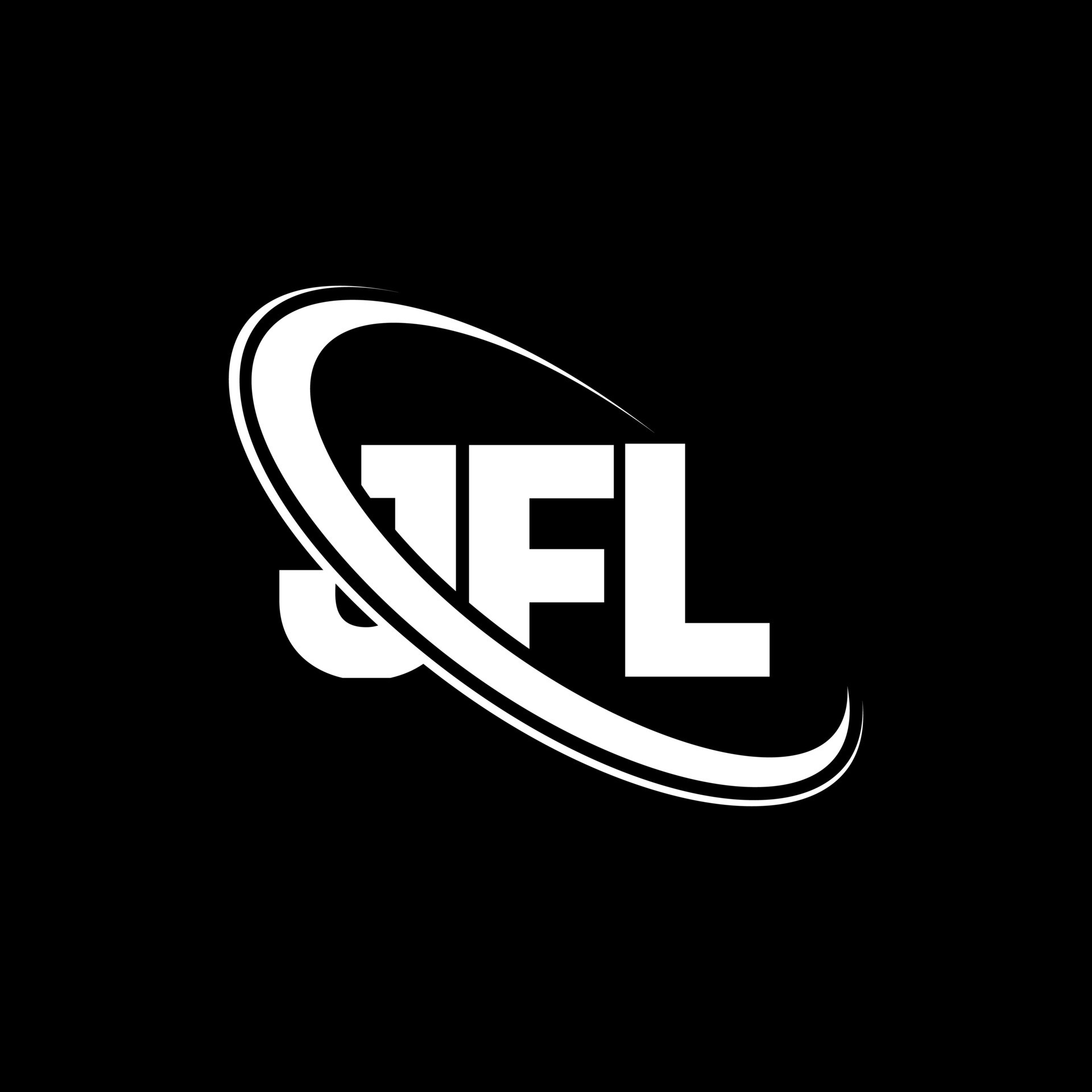 logotipo jfl. carta jfl. diseño del logotipo de la letra jfl. iniciales del logotipo jfl ...