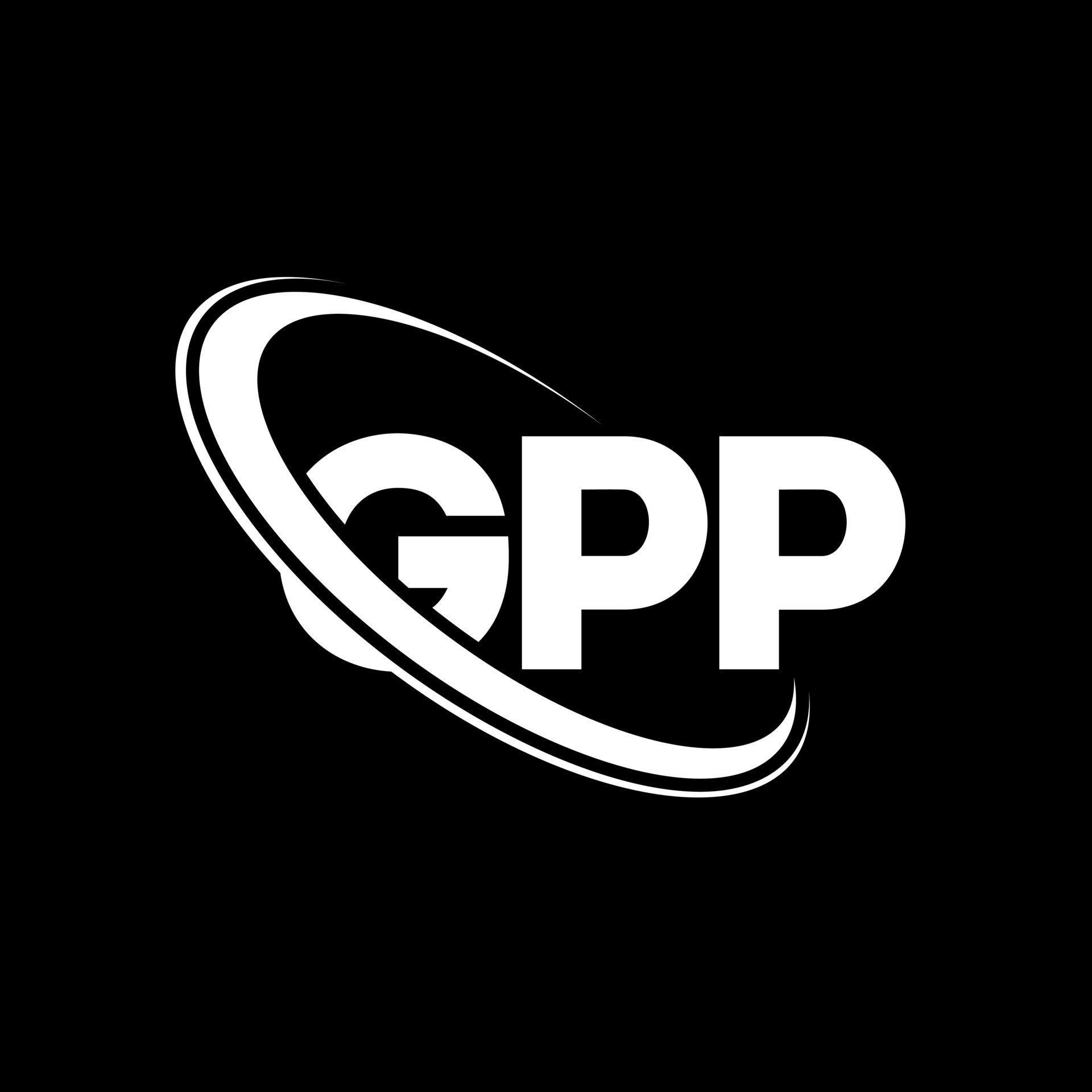 GPP logo. GPP letter. GPP letter logo design. Initials GPP logo linked with circle and uppercase ...