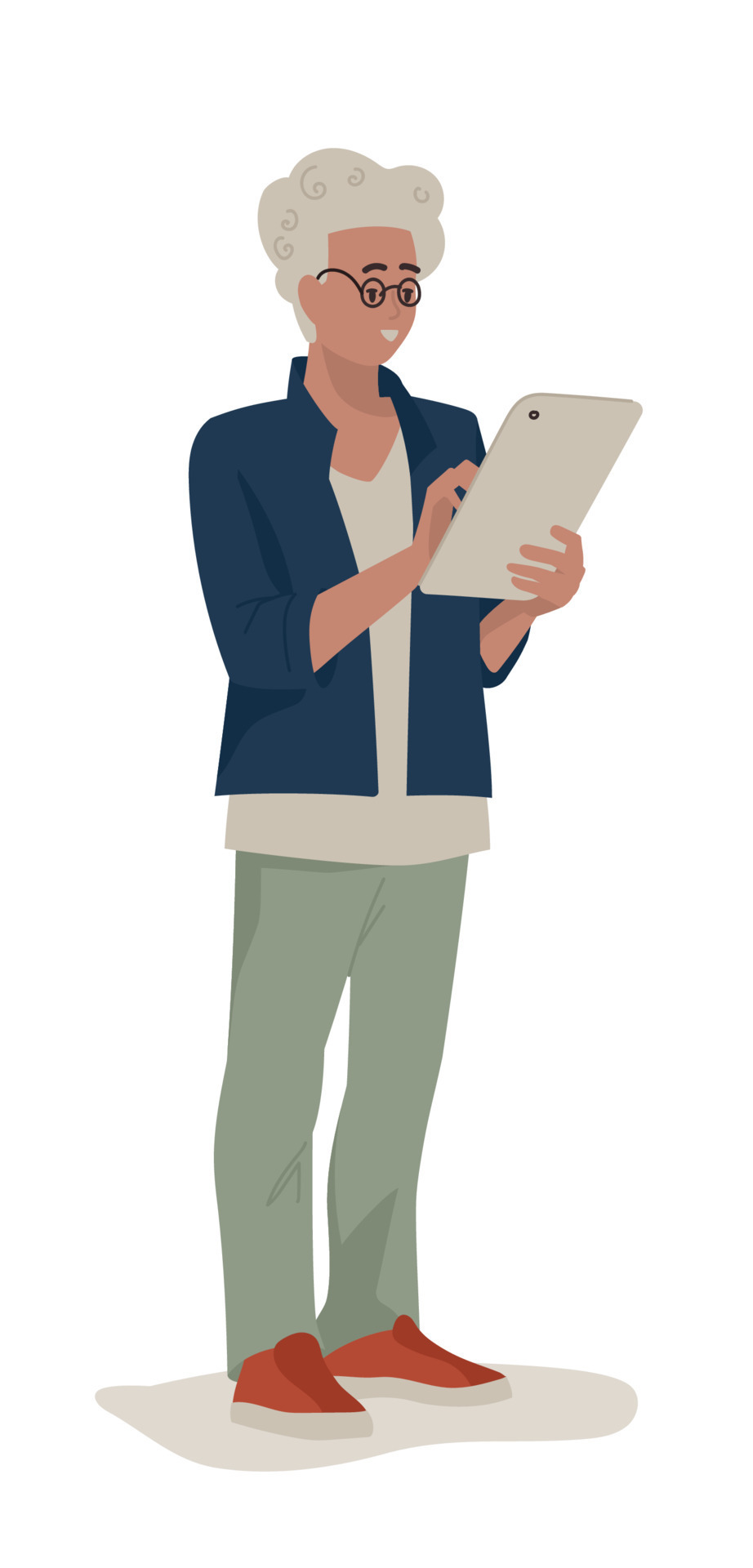 Students, schoolchildren, teenagers. Guy with glasses with a tablet ... Students, schoolchildren, teenagers. Guy with glasses with a tablet ...