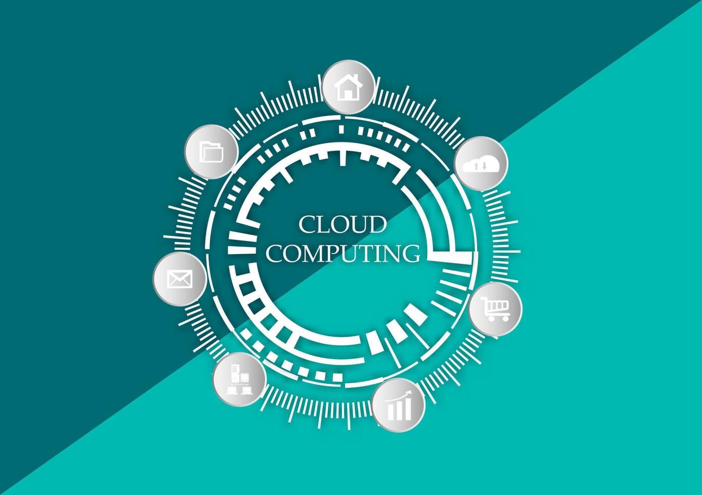 Graphics Drawing Cloud Computing Network Connection Communication Vector Illustration 10253098