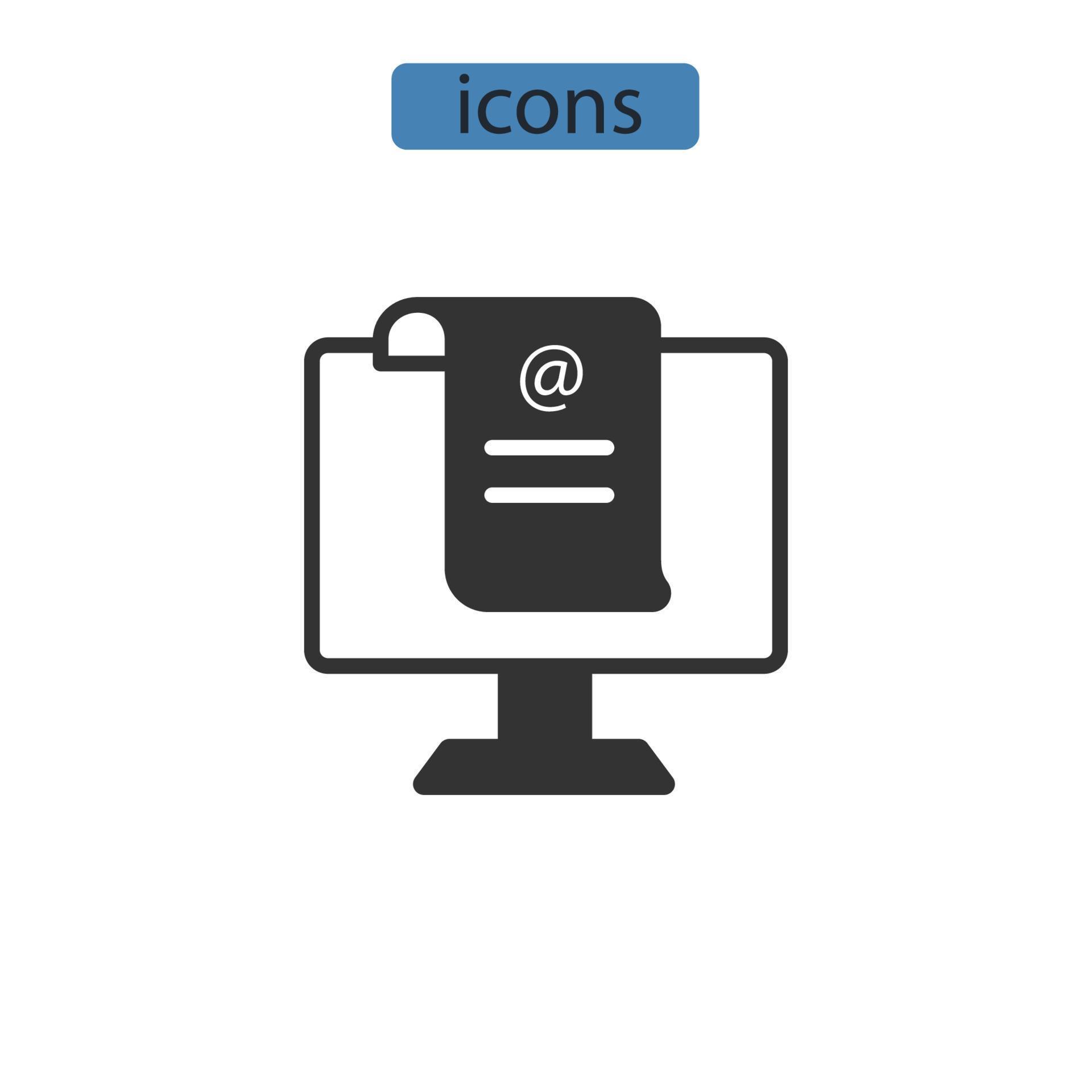 email icons symbol vector elements for infographic web 10253907 Vector ...