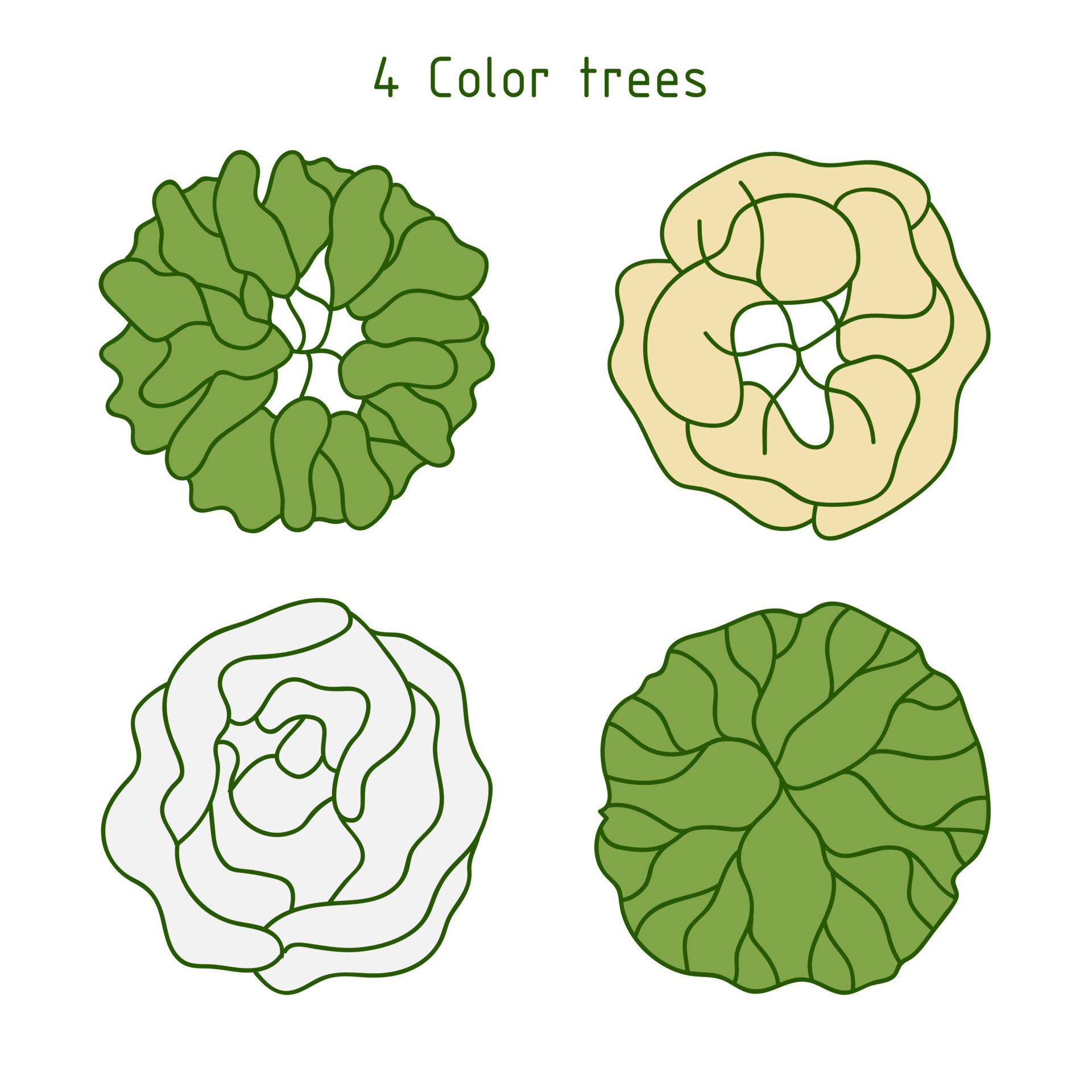 Trees for the master plan. Tree plans for architectural floor plans or ...