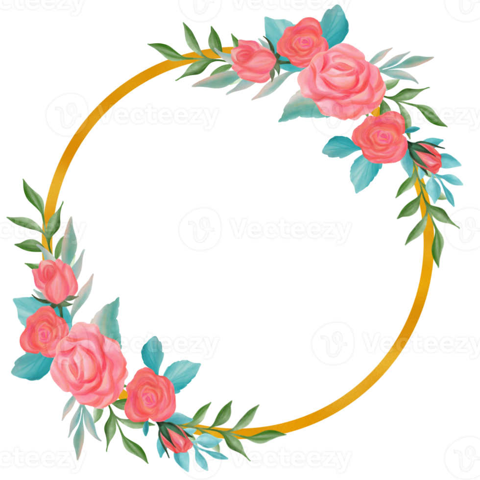 Rose Flower Bouquet Watercolor Frames 10260228 Png