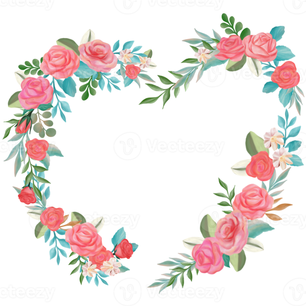Rose Flower Bouquet Watercolor Frames 10260407 Png