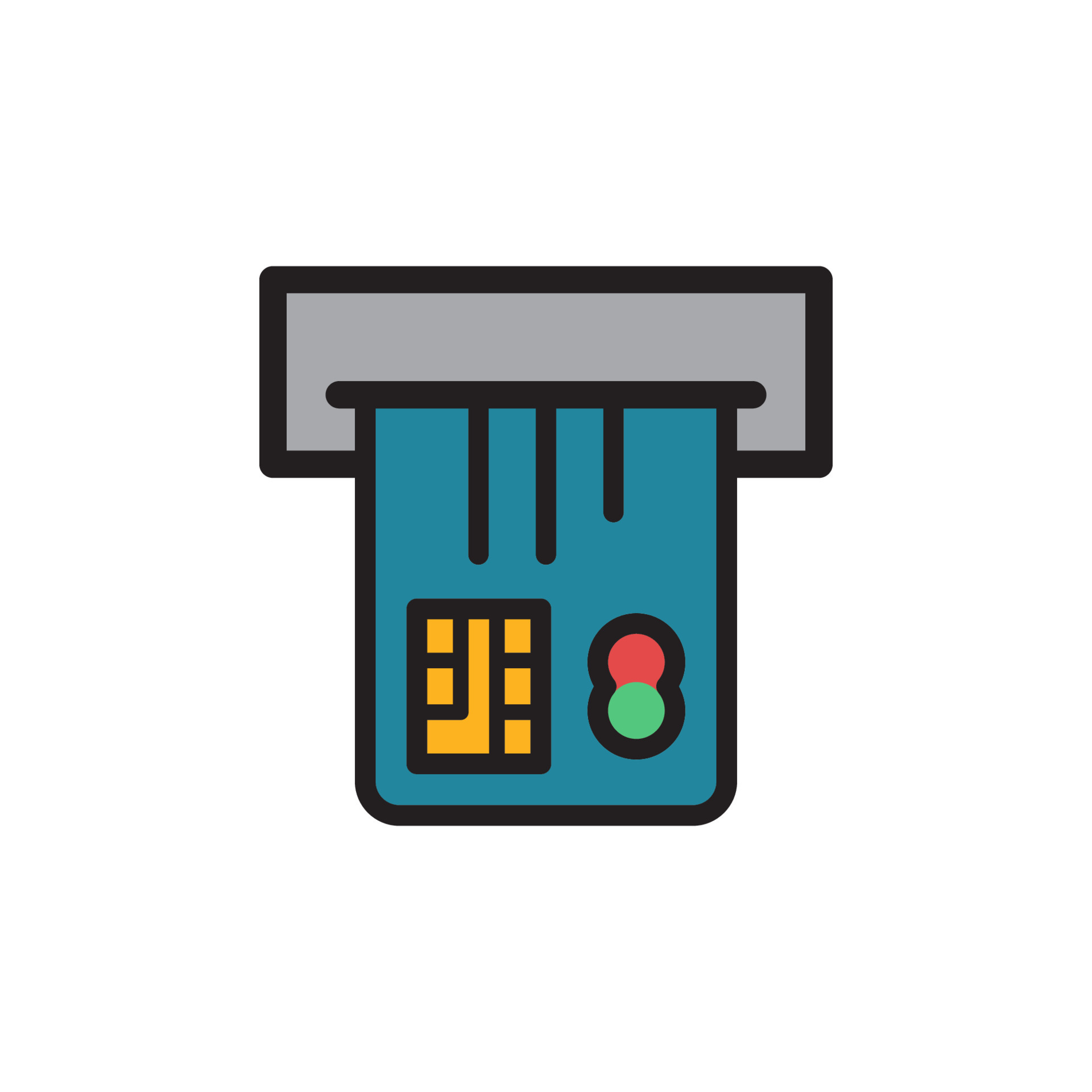 Atm Withdraw Icon EPS 10 10263611 Vector Art at Vecteezy