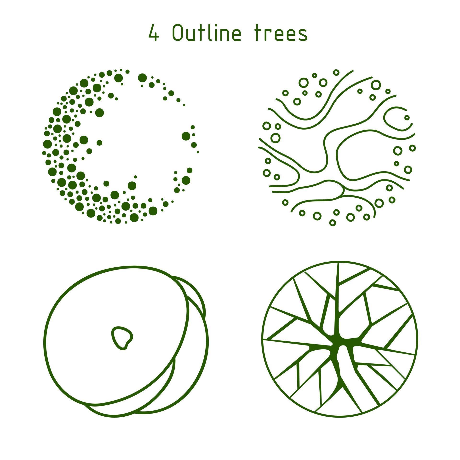 Trees for the master plan. Tree plans for architectural floor plans or ...