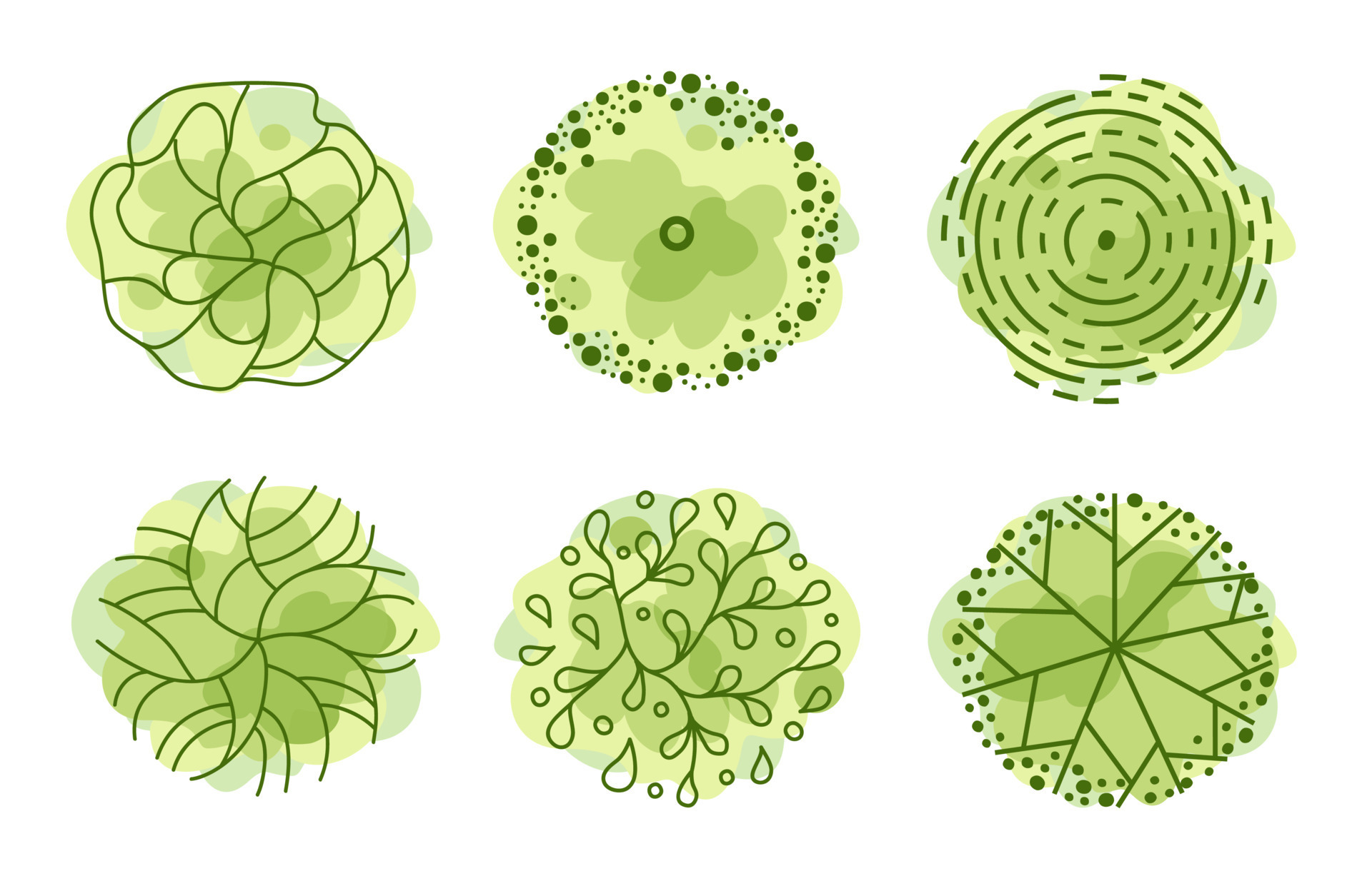 Architectural Site Plan Trees