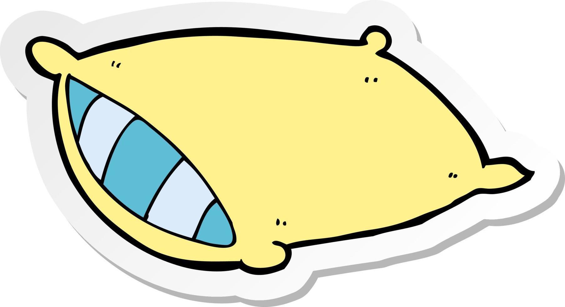 sticker of a cartoon pillow 10275384 Vector Art at Vecteezy