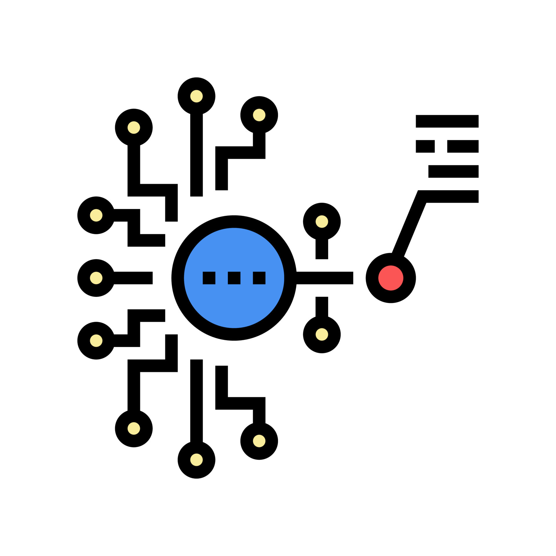artificial model neural network color icon vector illustration 10277936 ... artificial model neural network color icon vector illustration 10277936 ...