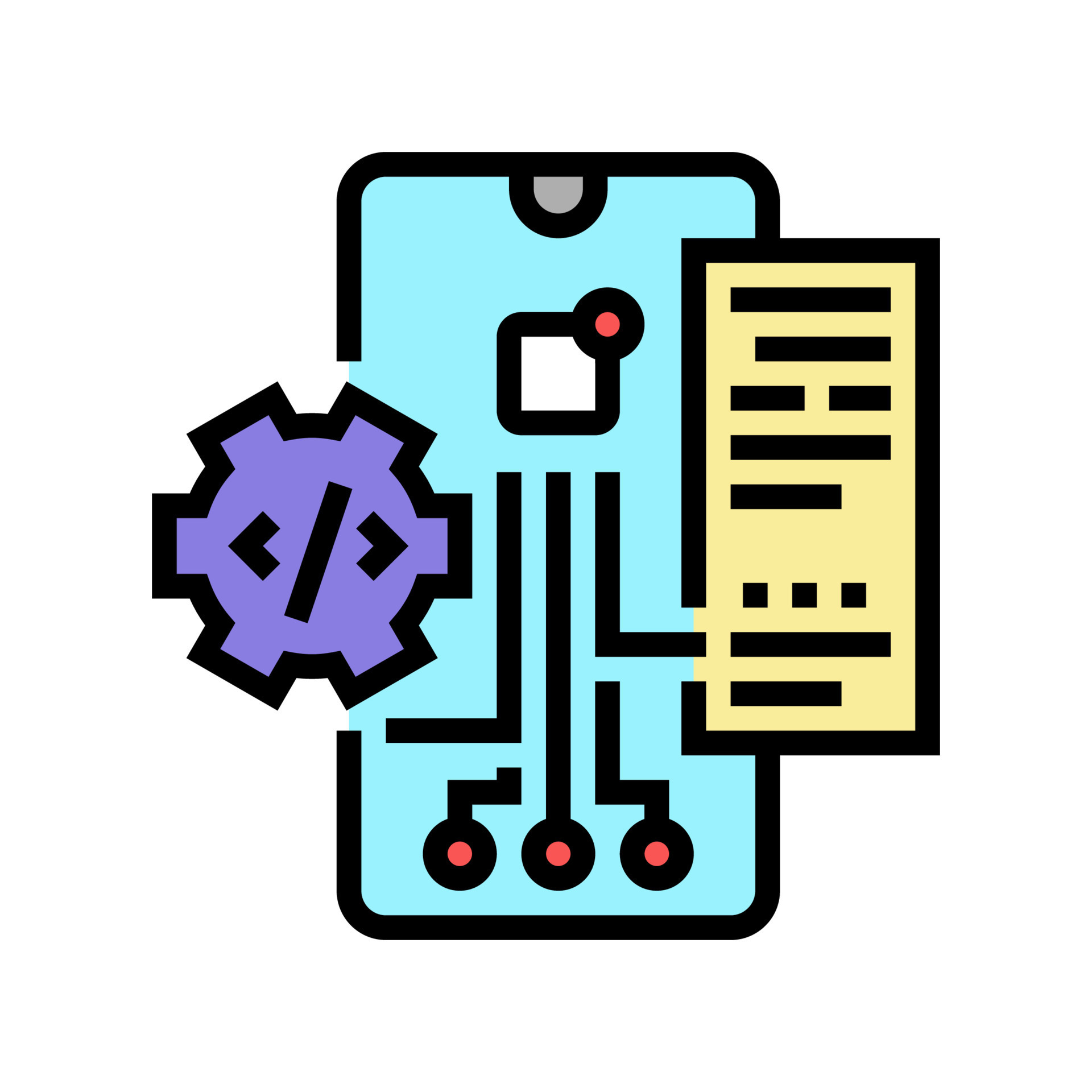 Testing Application Color Icon Vector Illustration 10279031 Vector Art At Vecteezy