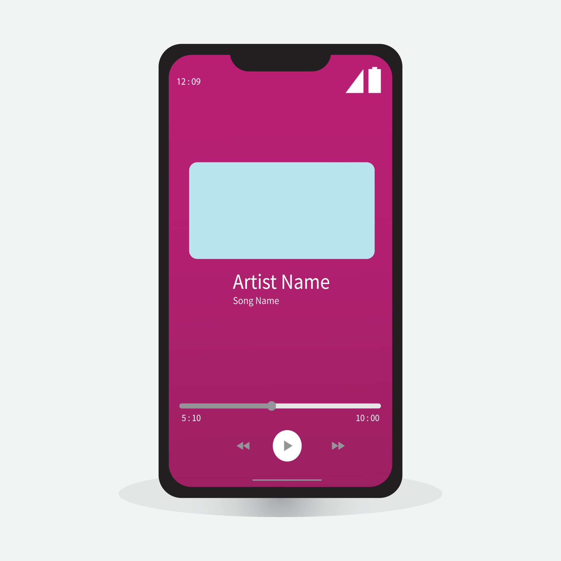 Music Media Streaming Player Ui Interface For Websites Smartphone Mobile Application Ui