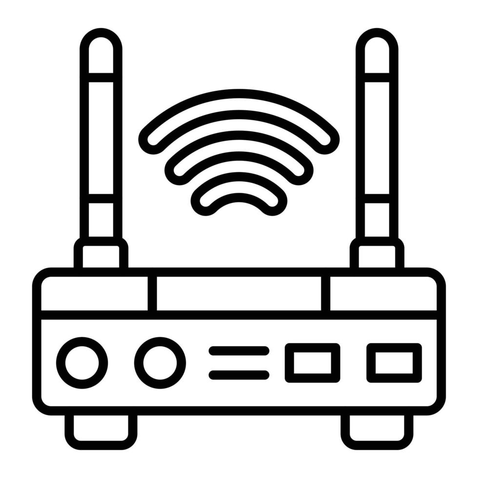 Wifi Router Line Icon 10284708 Vector Art at Vecteezy Wifi Router Line Icon 10284708 Vector Art at Vecteezy