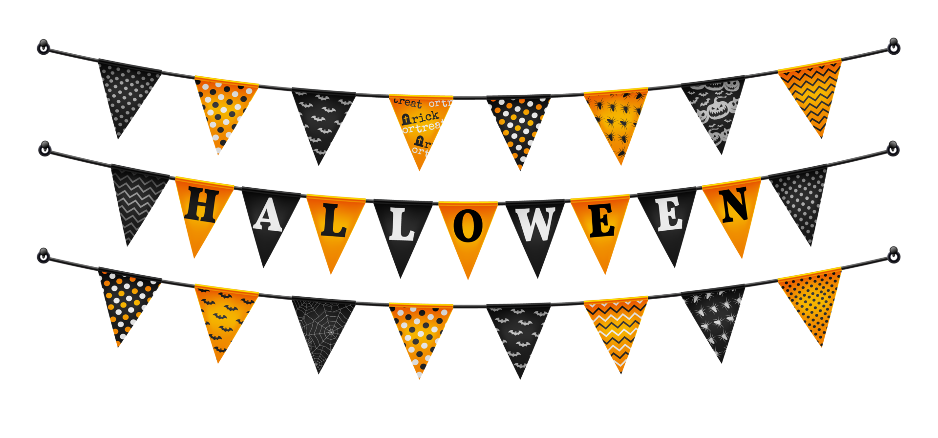 Halloween Buntings For Happy Halloween Halloween Flags Garlands With