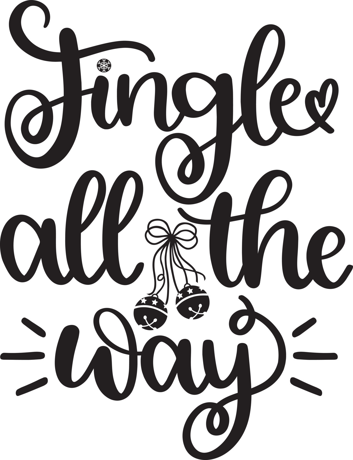 Jingle All The Way Christmas Vector File 10287269 Vector Art At Vecteezy