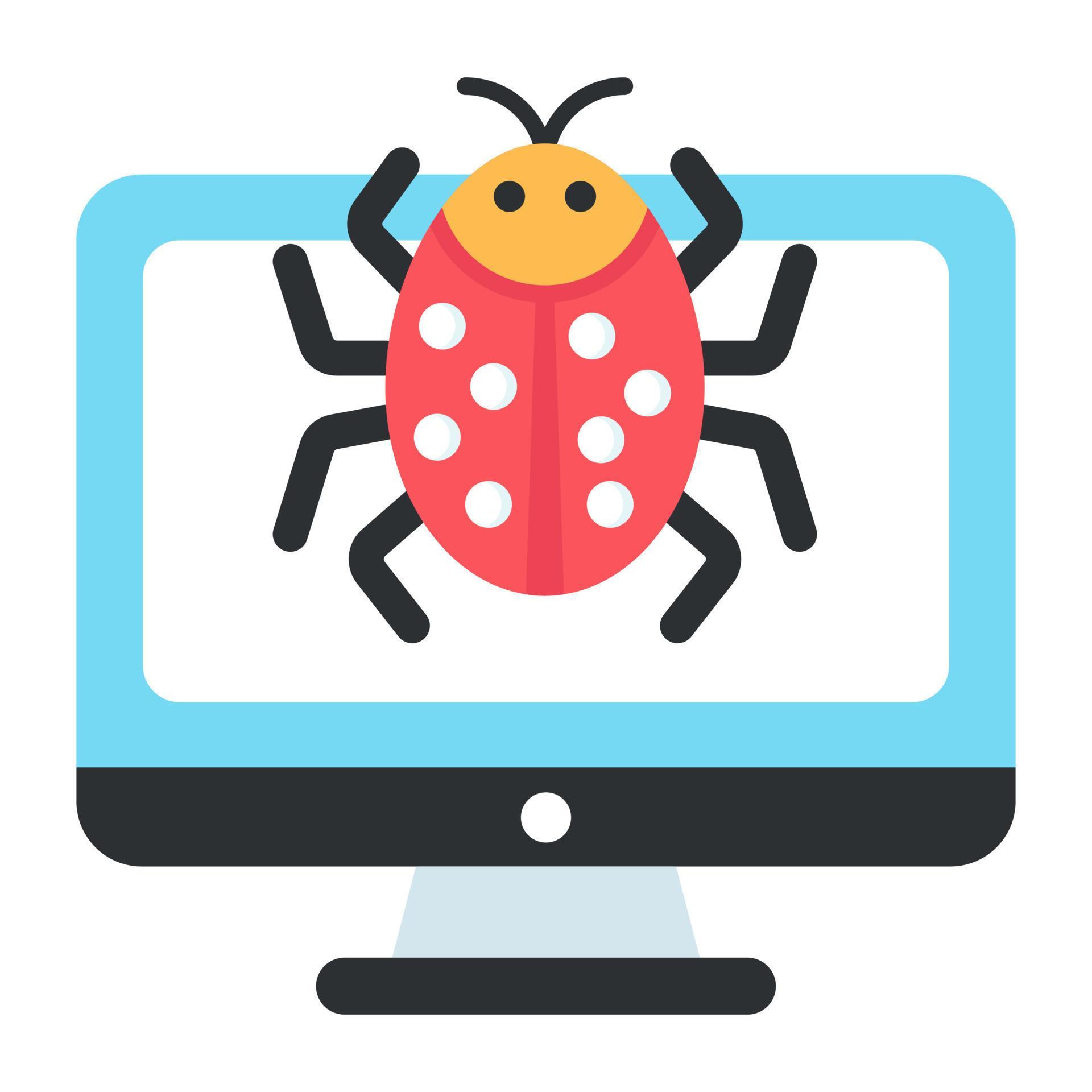 Trendy Vector Design Of Computer Bug 10290744 Vector Art At Vecteezy