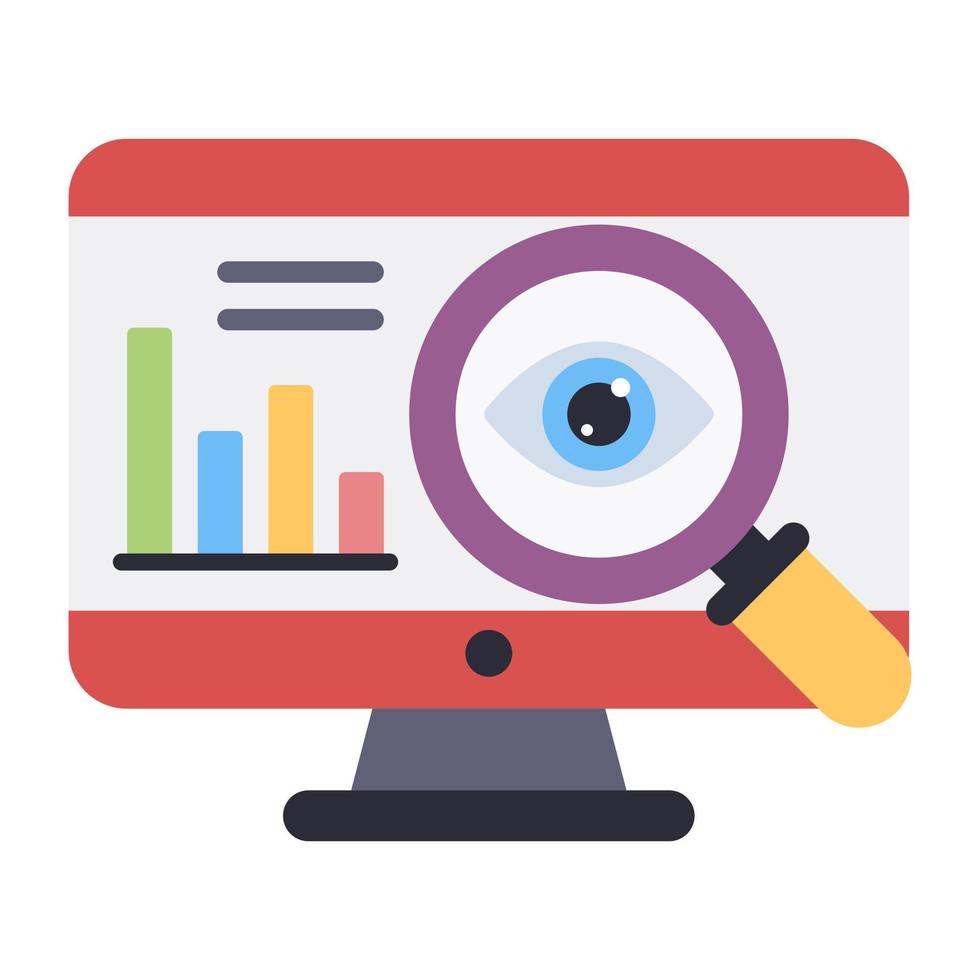 Editable design icon of online data analytics 10291660 Vector Art at ...