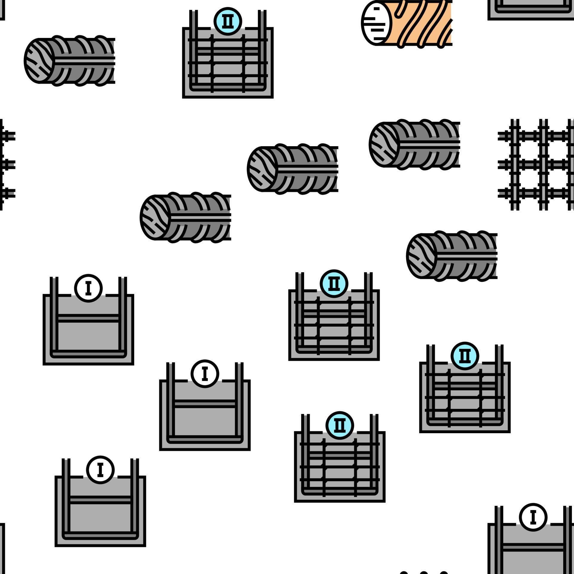 Rebar Construction Vector Seamless Pattern 10299811 Vector Art At Vecteezy