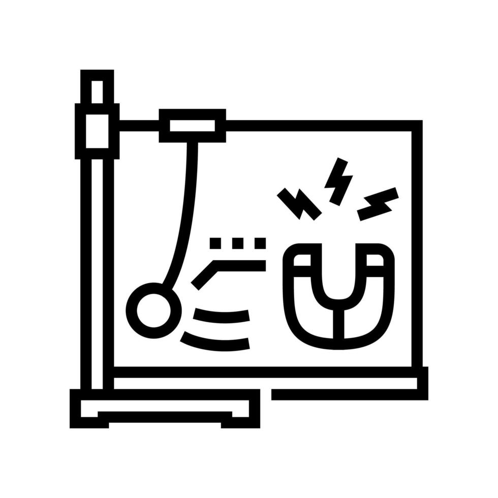 physics school subject line icon vector illustration 10301827 Vector ...