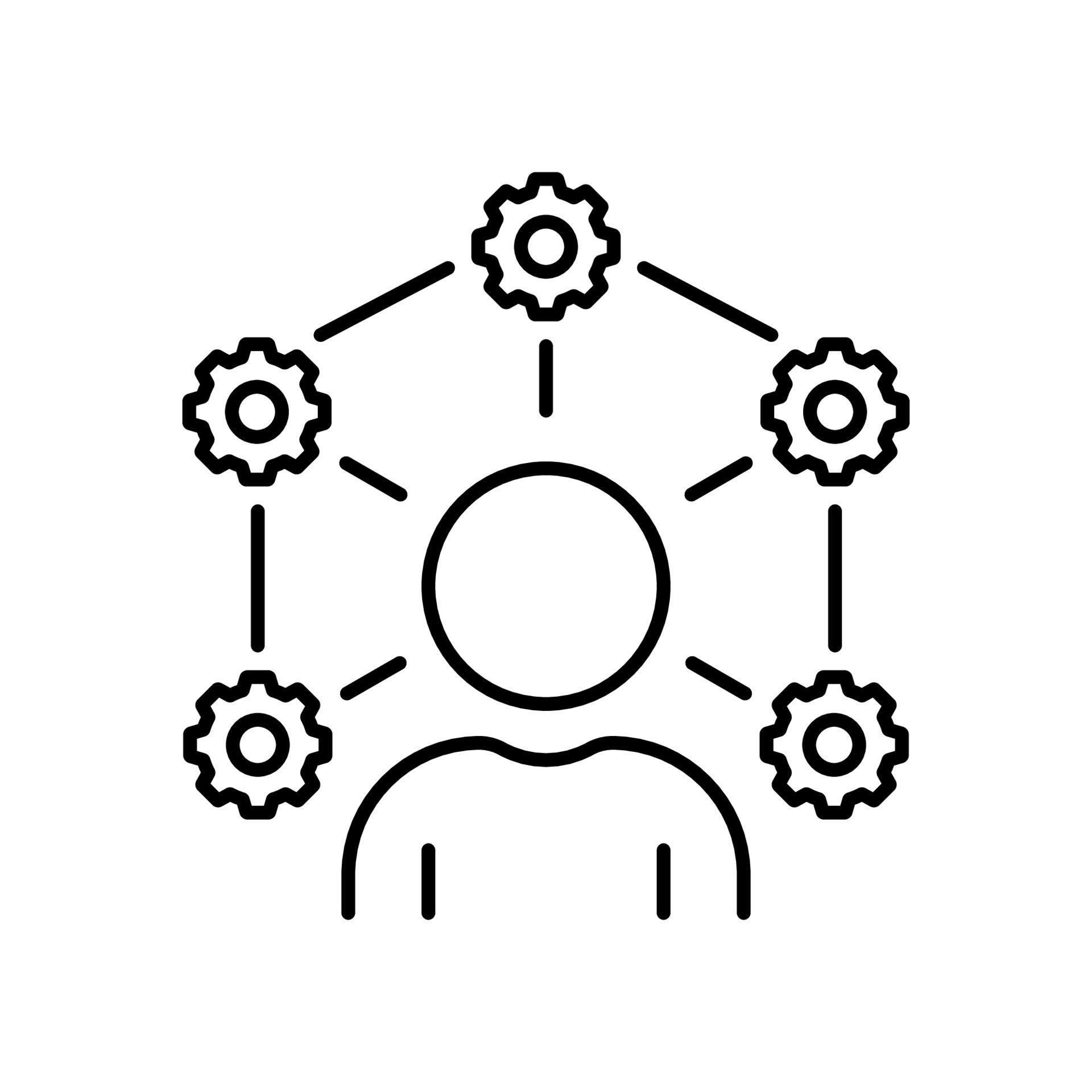 Ability Line Icon. Job Employee Training Talent Skill Linear Pictogram. Capability Social ...