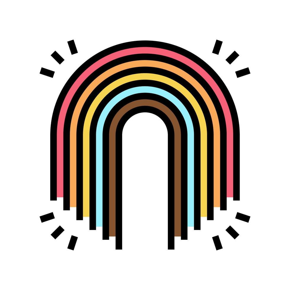 rainbow boho color icon vector illustration 10310014 Vector Art at Vecteezy