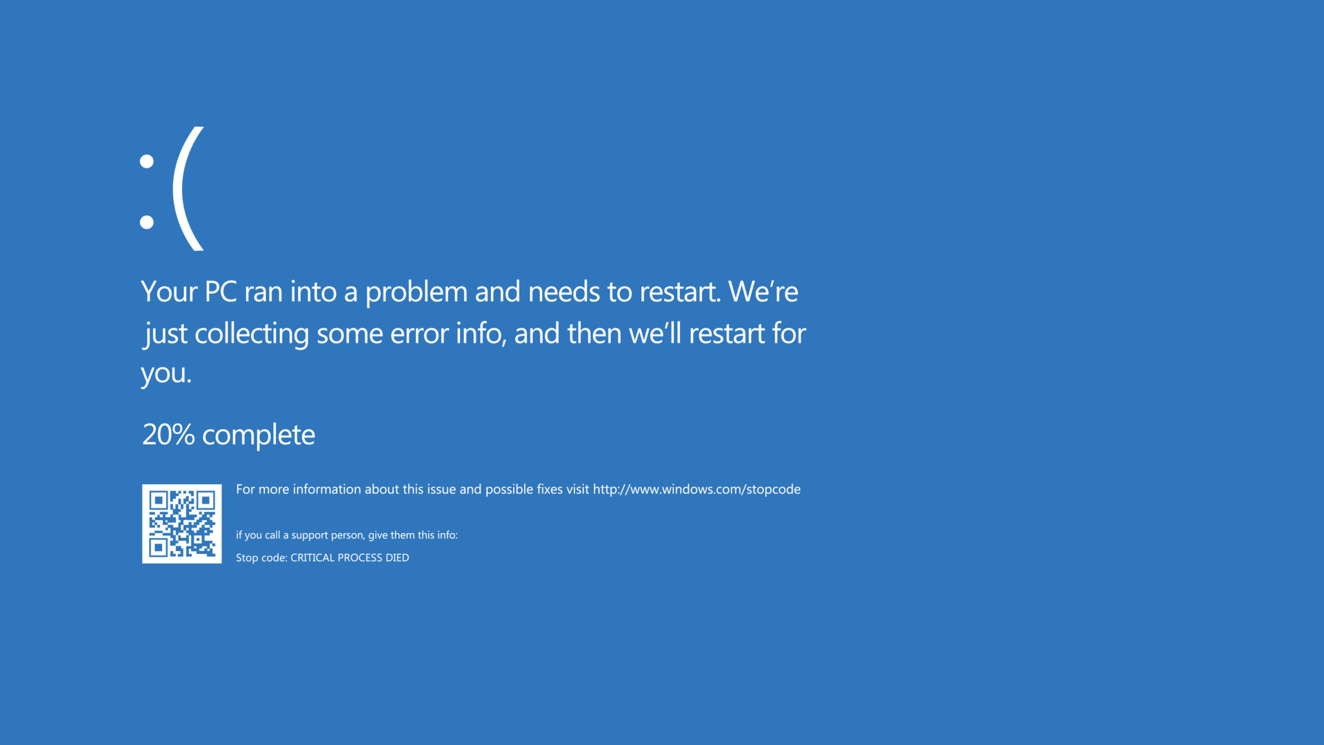 Modern blue screen of death error. System Crash Report Background ...