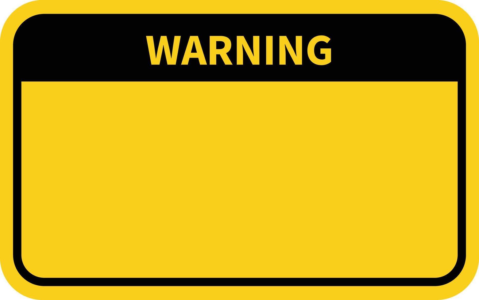 Blank Warning Signs And Symbols