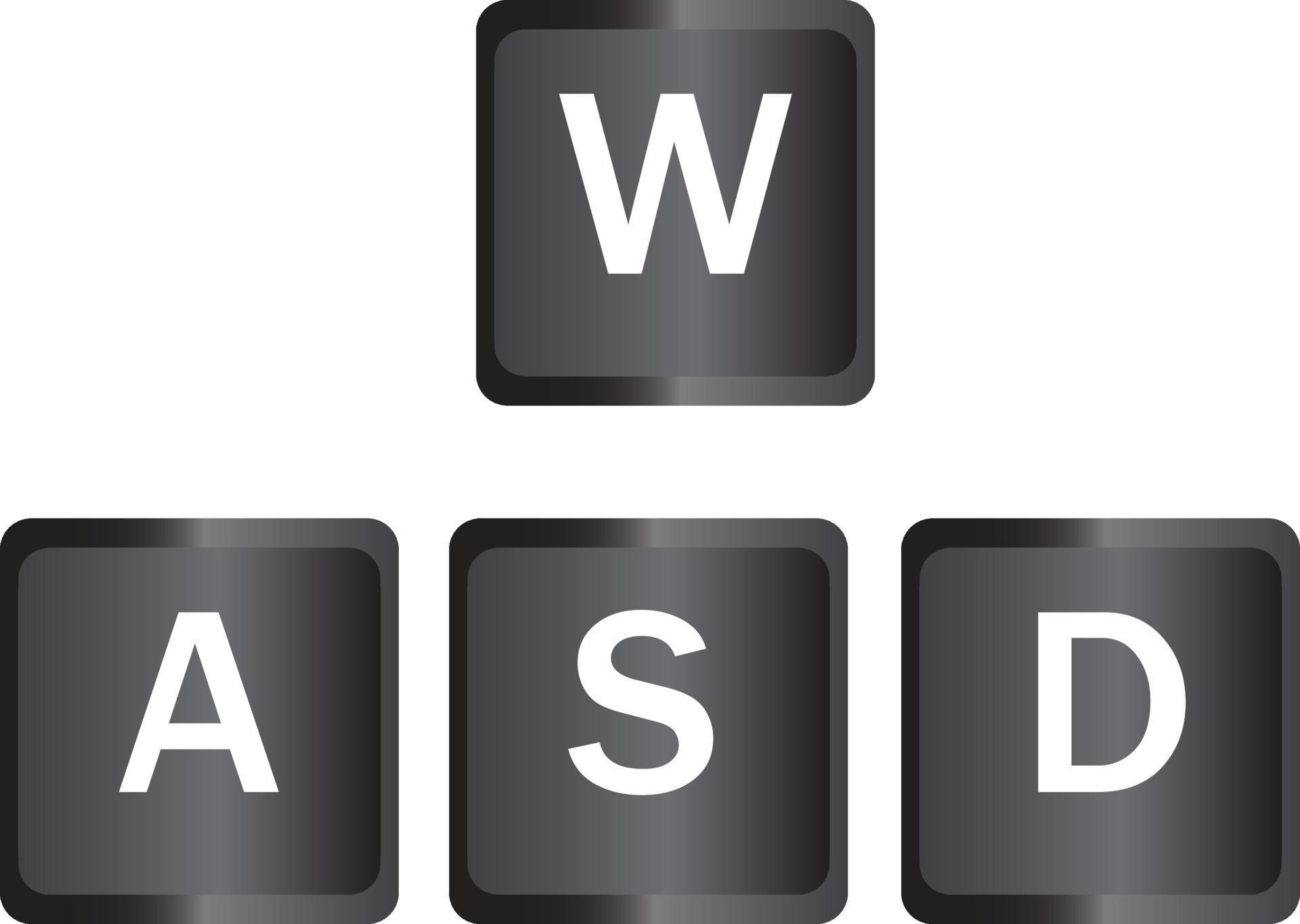 WASD keyboard gaming buttons. WASD computer keyboard sign. gaming and ... WASD keyboard gaming buttons. WASD computer keyboard sign. gaming and ...