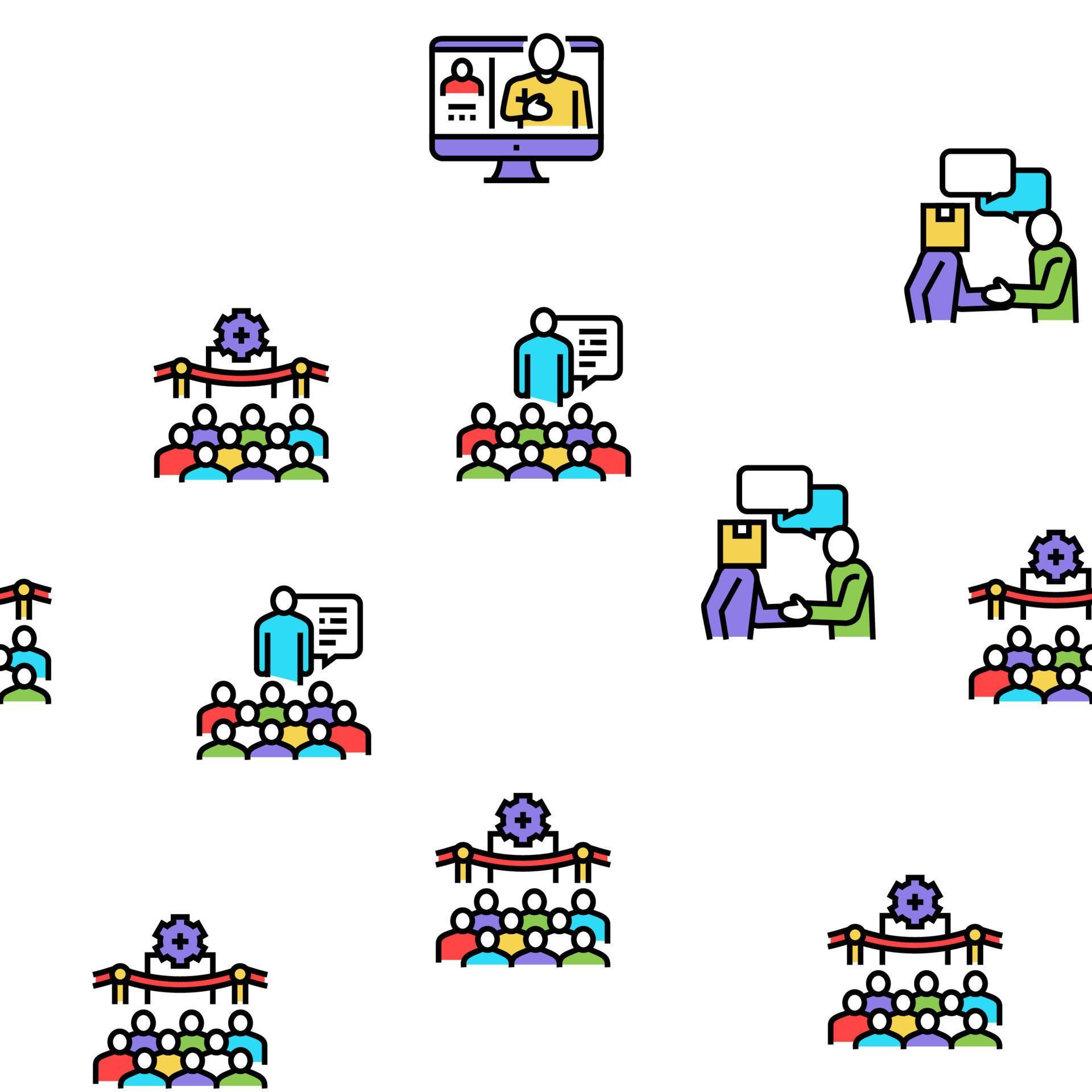 Introduction Speech Vector Seamless Pattern 10311583 Vector Art at Vecteezy