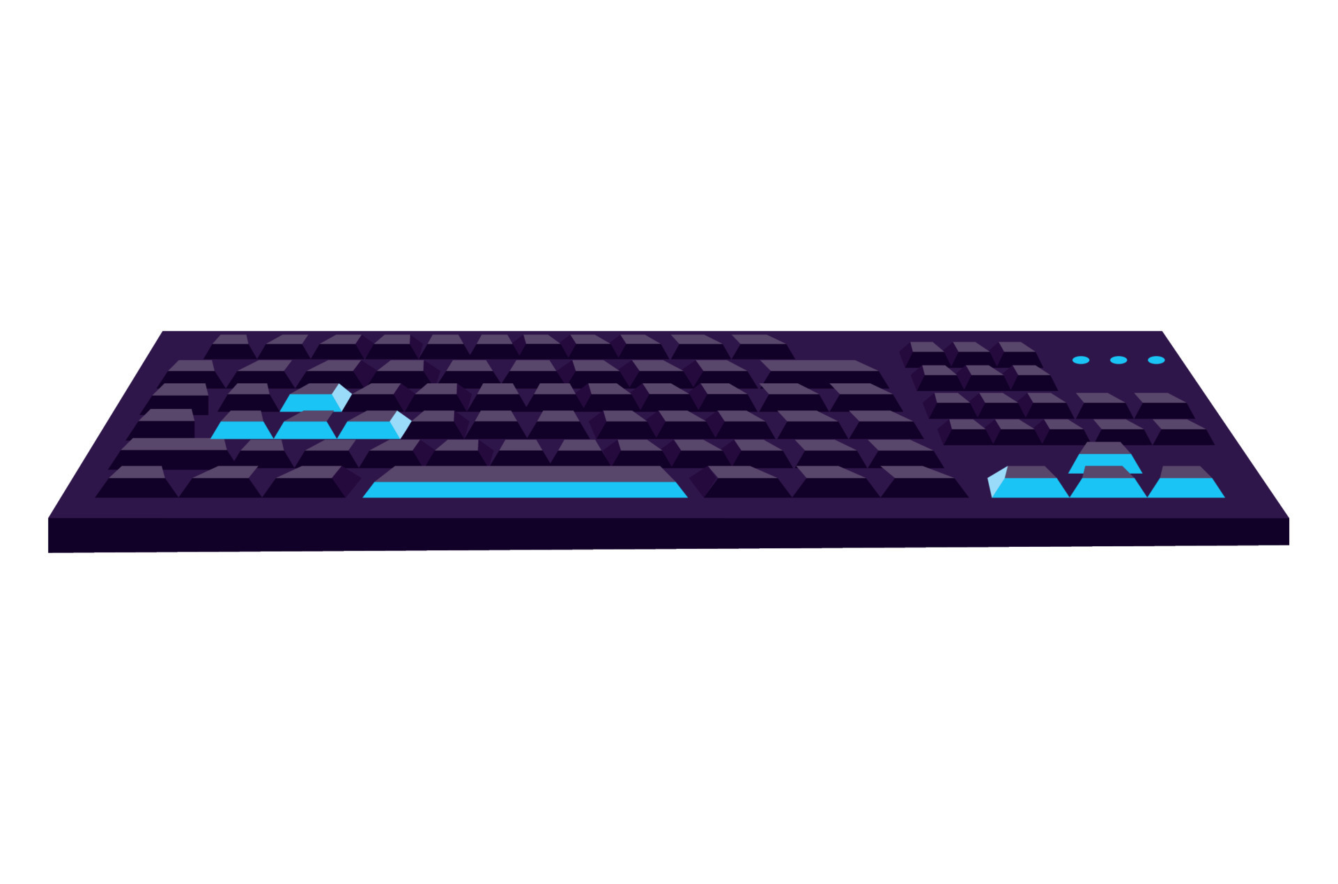 gamer computer keyboard 10312476 Vector Art at Vecteezy