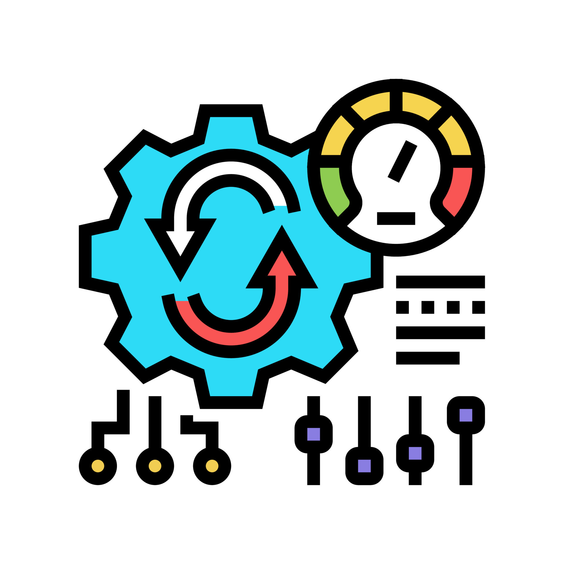 working process optimize color icon vector illustration 10312735 Vector ... working process optimize color icon vector illustration 10312735 Vector ...