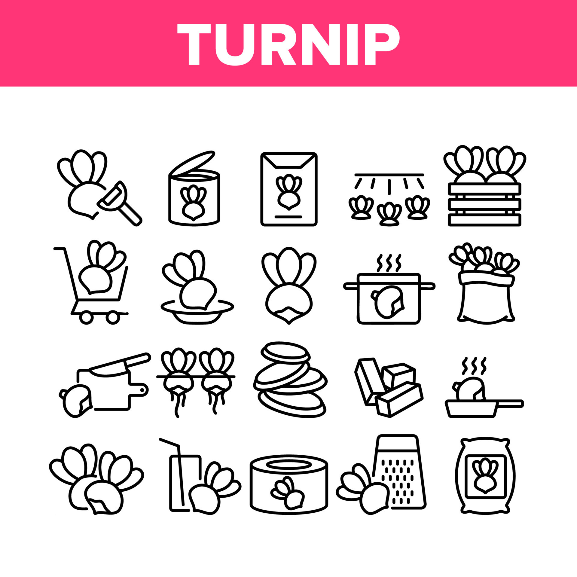 Turnip Agricultural Vegetable Icons Set Vector 10312807 Vector Art at ... Turnip Agricultural Vegetable Icons Set Vector 10312807 Vector Art at ...