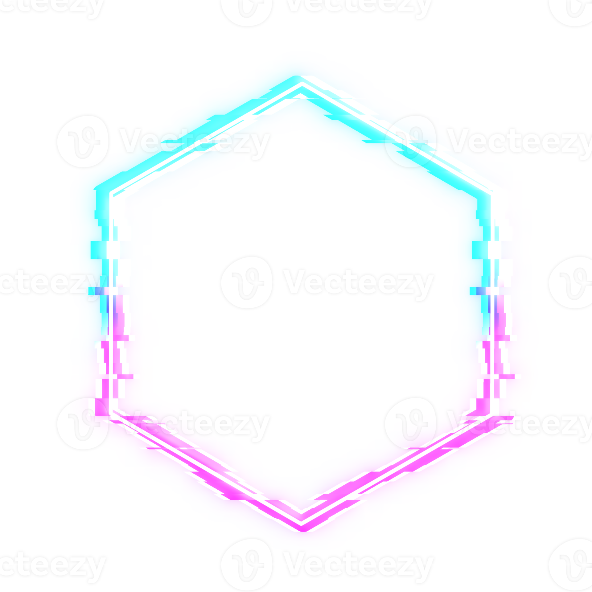 fault hexagon neon effect border transparent background 10314064 PNG fault hexagon neon effect border transparent background 10314064 PNG