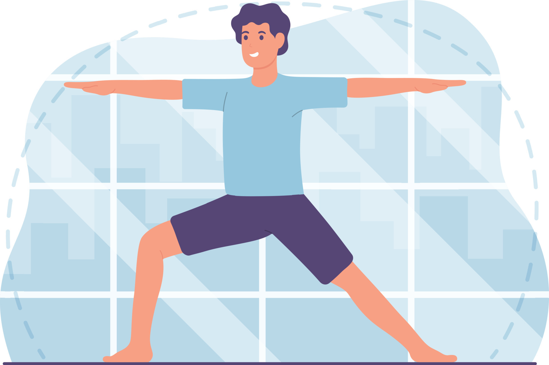 Flat Design Man Character In a Yoga Position 10314471 Vector Art at ... Flat Design Man Character In a Yoga Position 10314471 Vector Art at ...