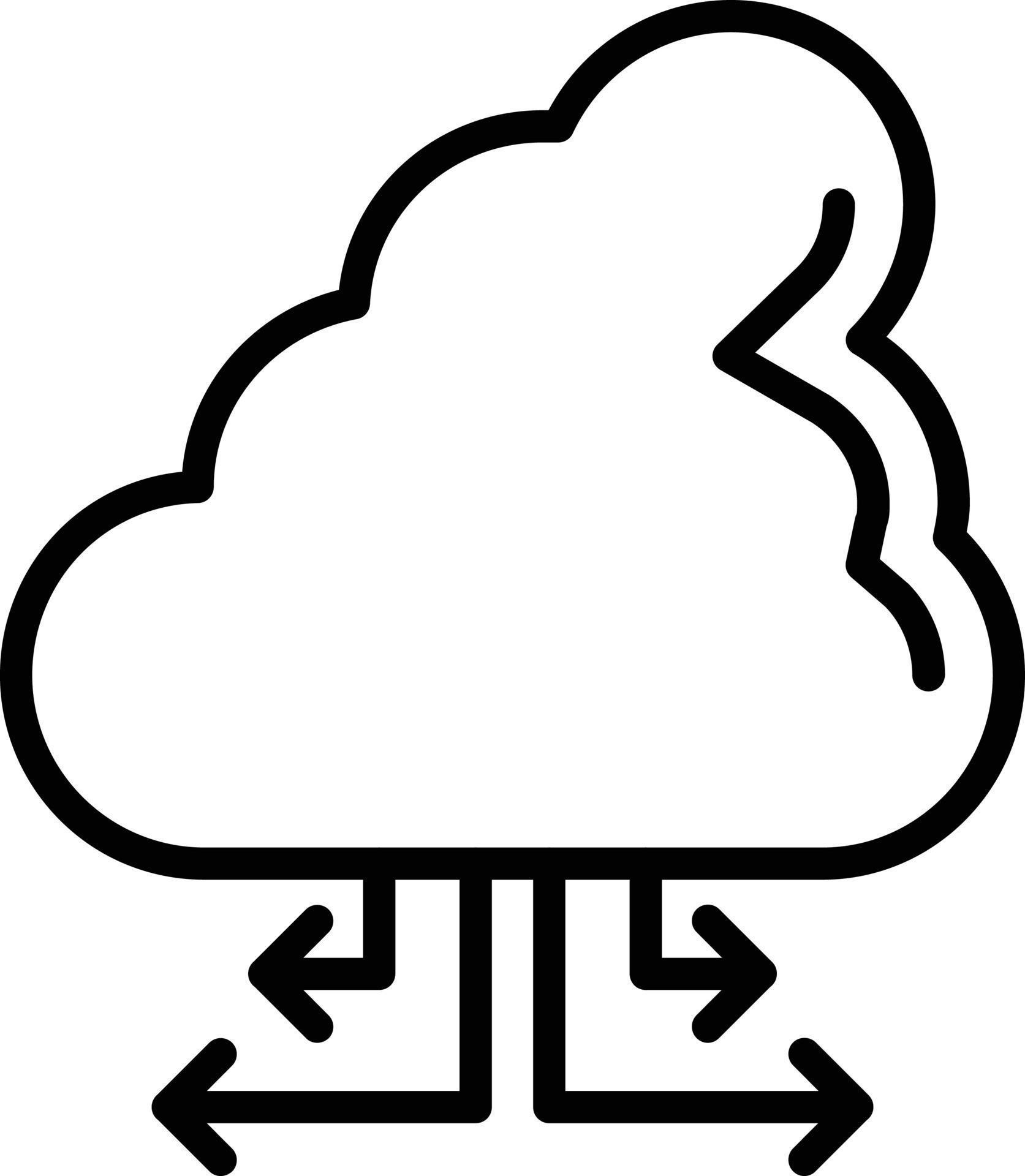 Cloud Storage Line Icon 10319422 Vector Art At Vecteezy