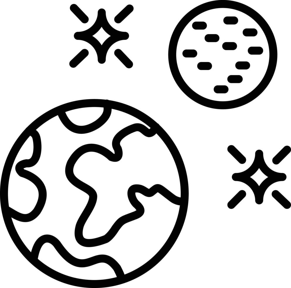 Planet Line Icon 10319950 Vector Art at Vecteezy