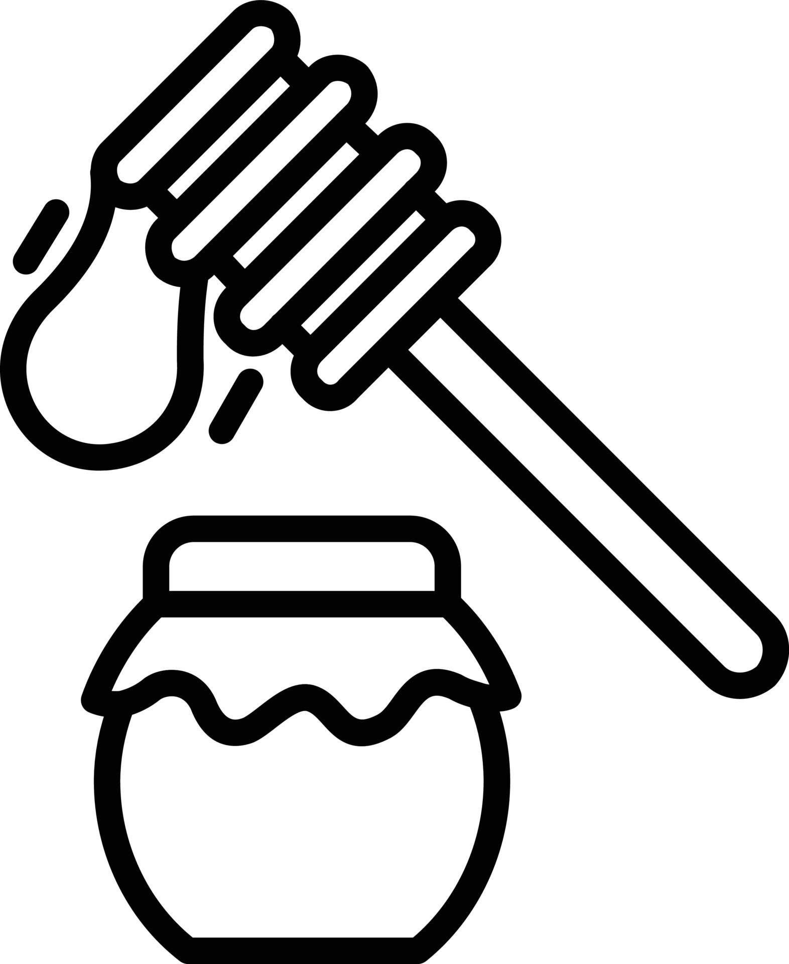 Honey Line Icon 10320031 Vector Art at Vecteezy