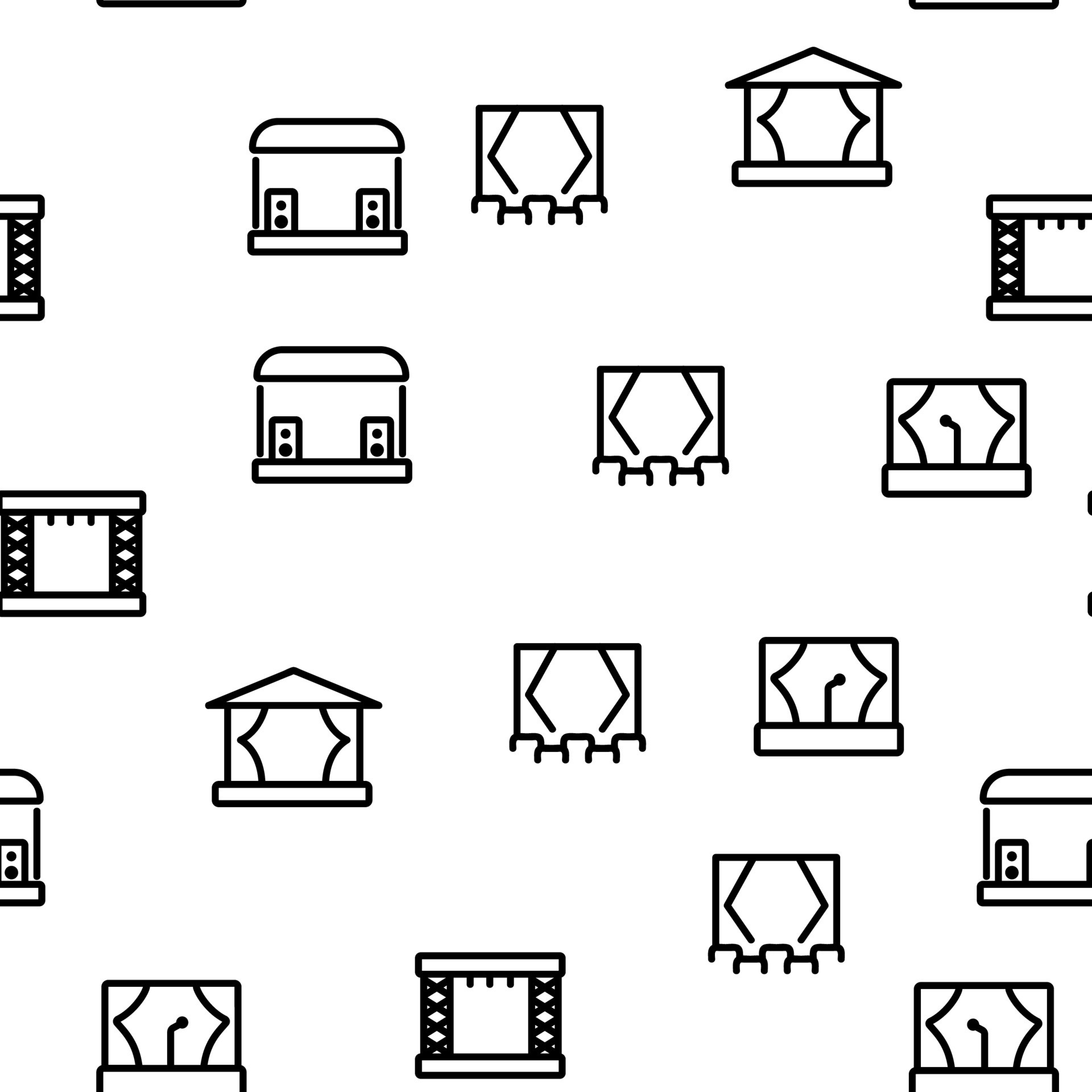 Stage Construction Vector Seamless Pattern 10322664 Vector Art At Vecteezy