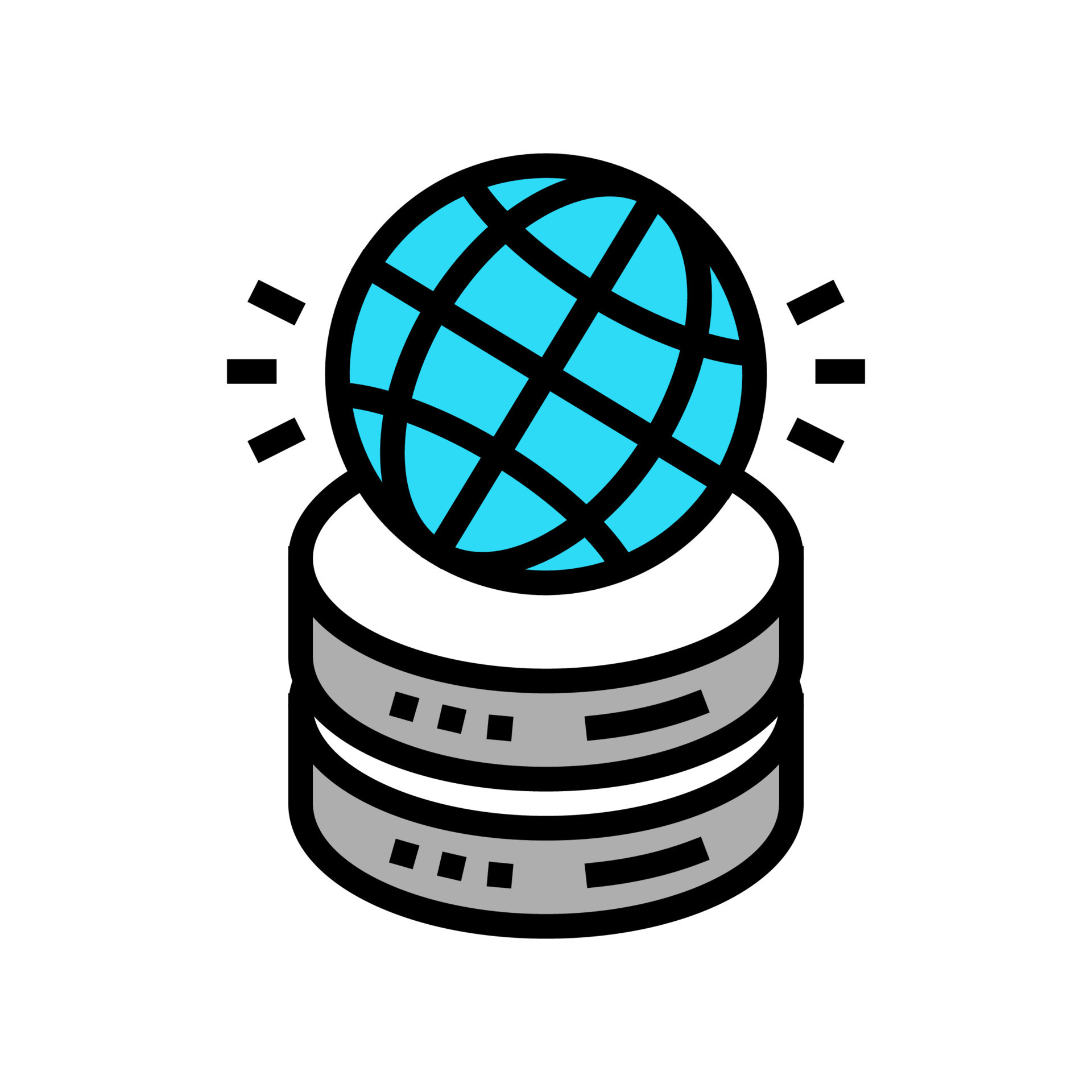global digital processing color icon vector illustration 10323043 ... global digital processing color icon vector illustration 10323043 ...