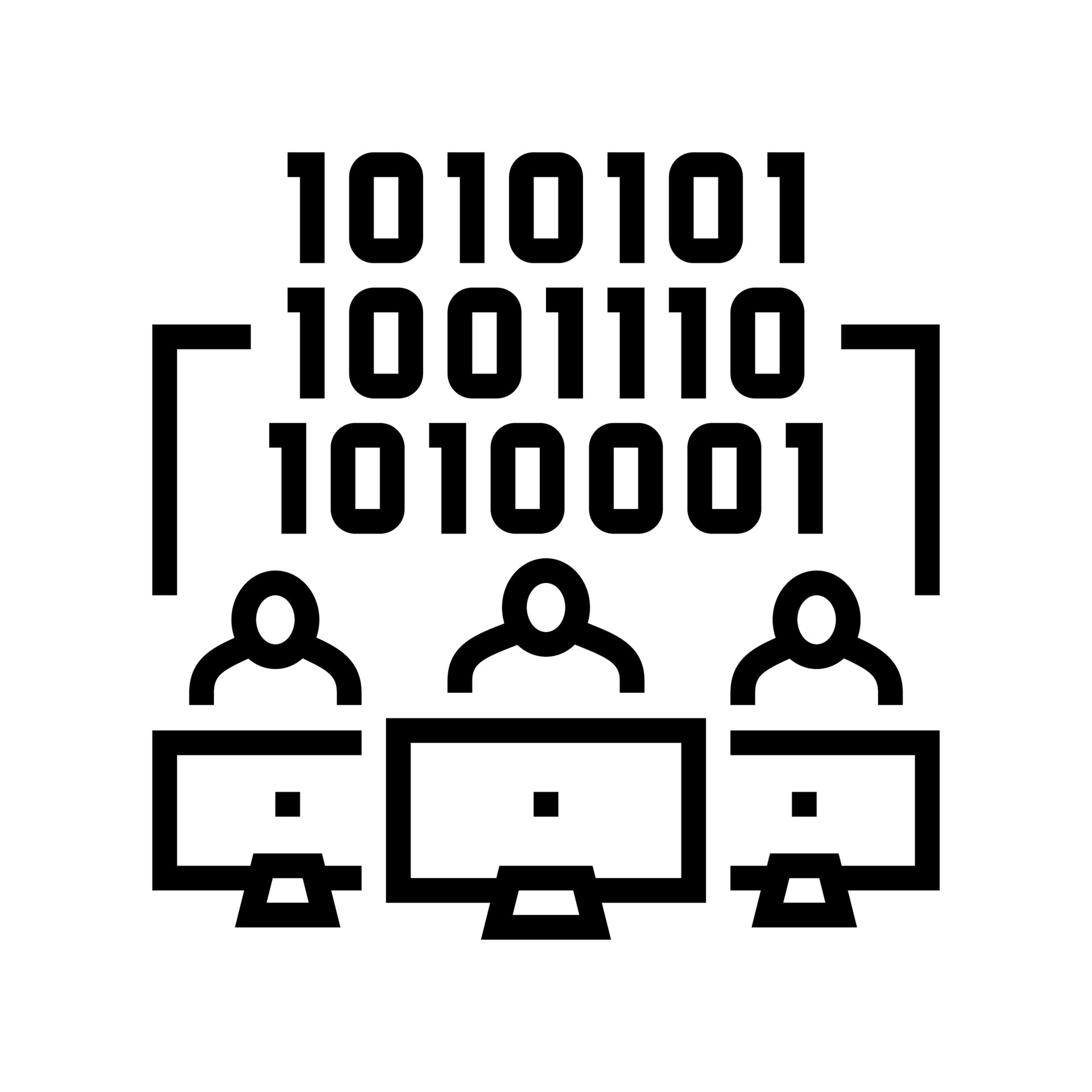 Coding Teamwork Line Icon Vector Illustration 10323712 Vector Art At Vecteezy