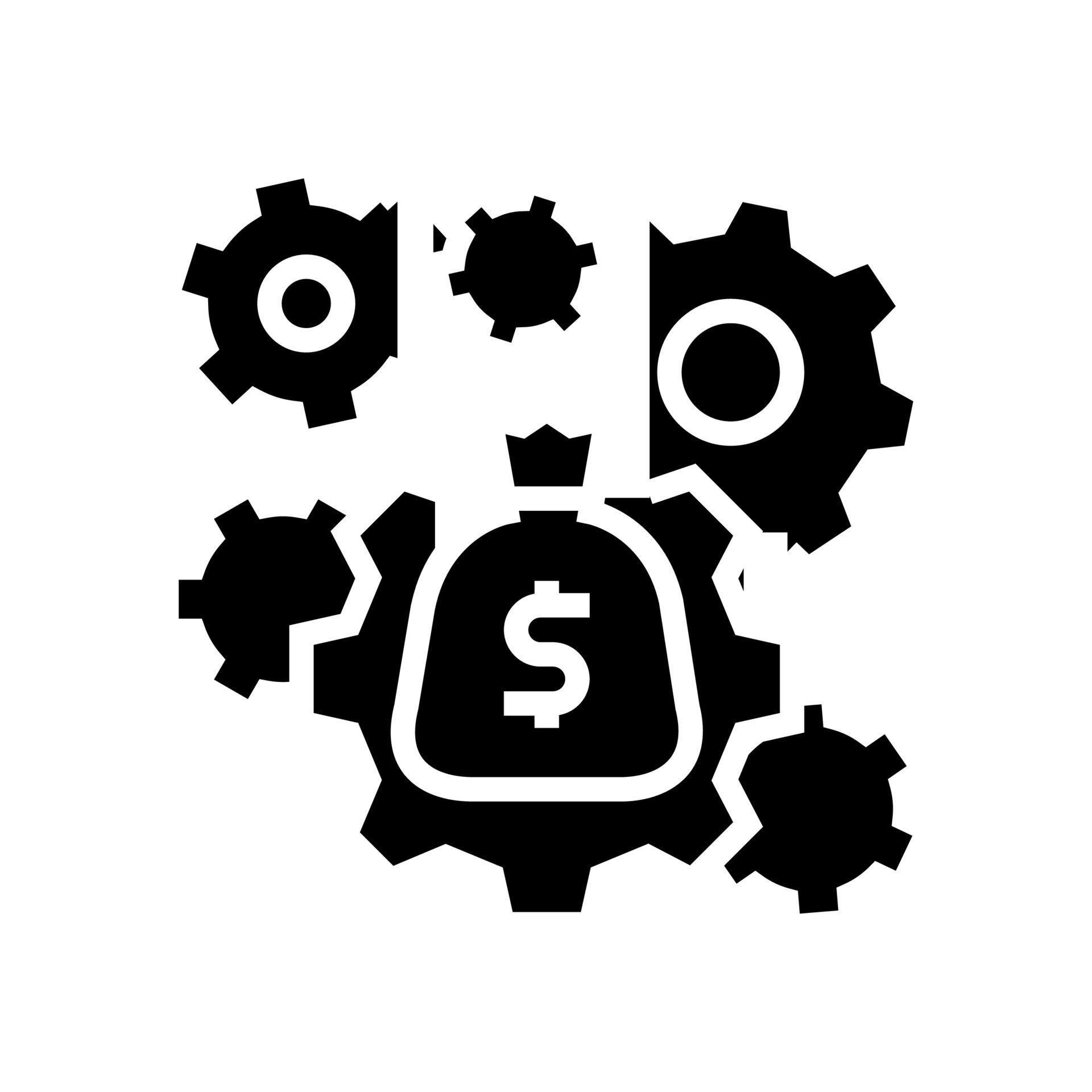 business process glyph icon vector illustration 10324241 Vector Art at ...