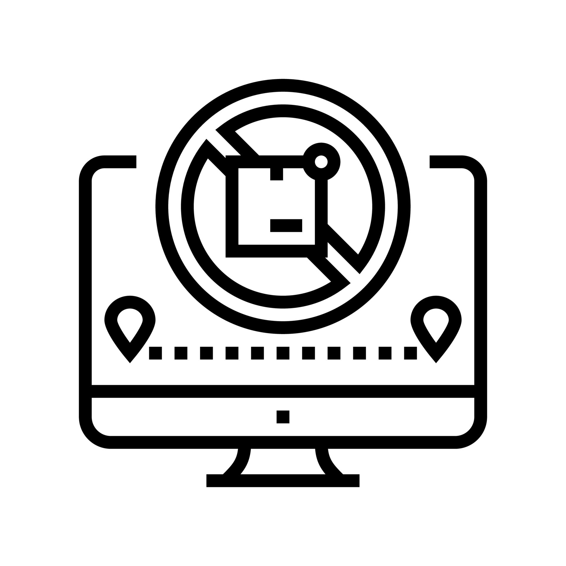 Undelivered Parcel Status Line Icon Vector Illustration 10326200 Vector undelivered-parcel-status-line-icon-vector-illustration-10326200-vector