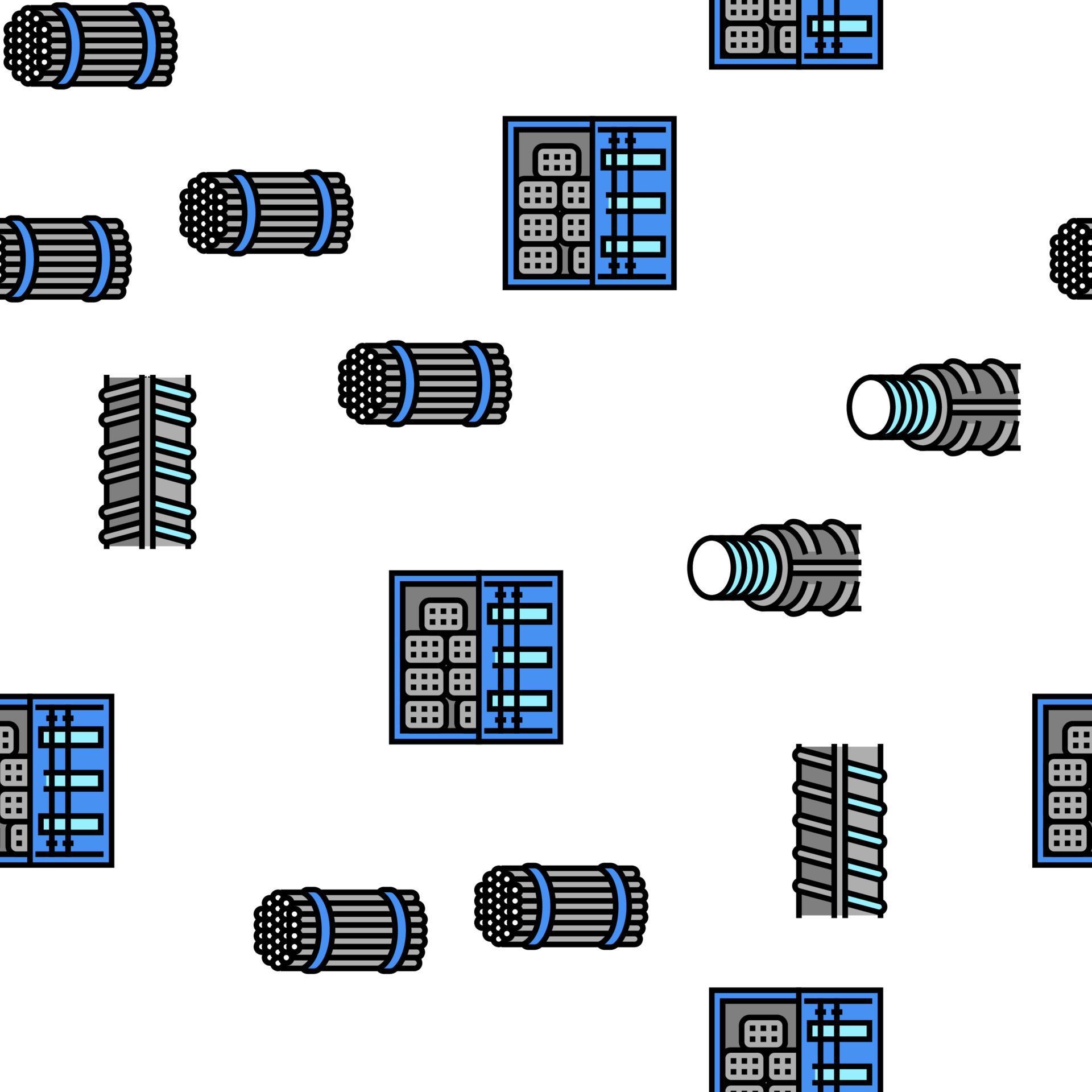 Rebar Construction Vector Seamless Pattern 10328063 Vector Art At Vecteezy
