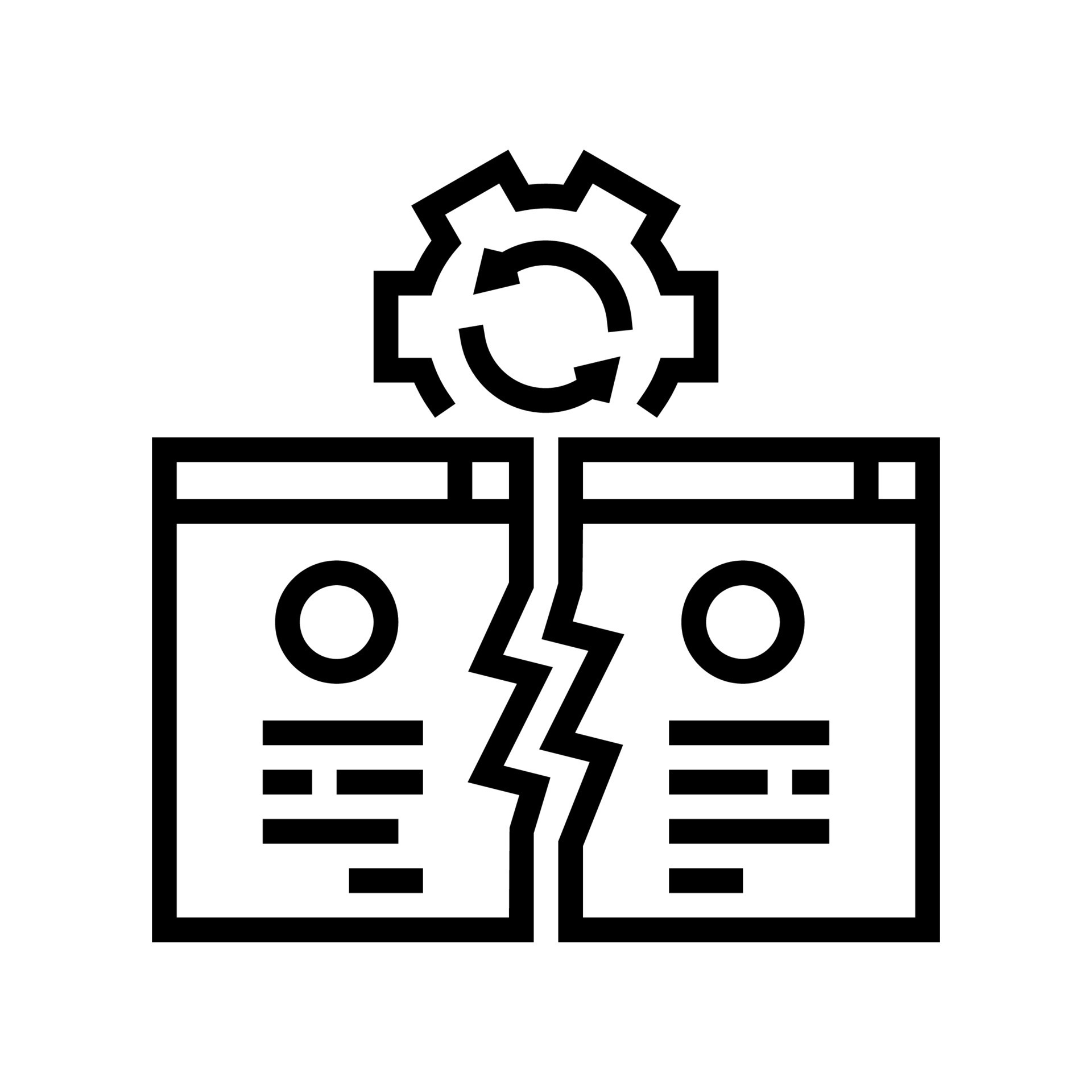 competitive website line icon vector illustration 10328136 Vector Art ...