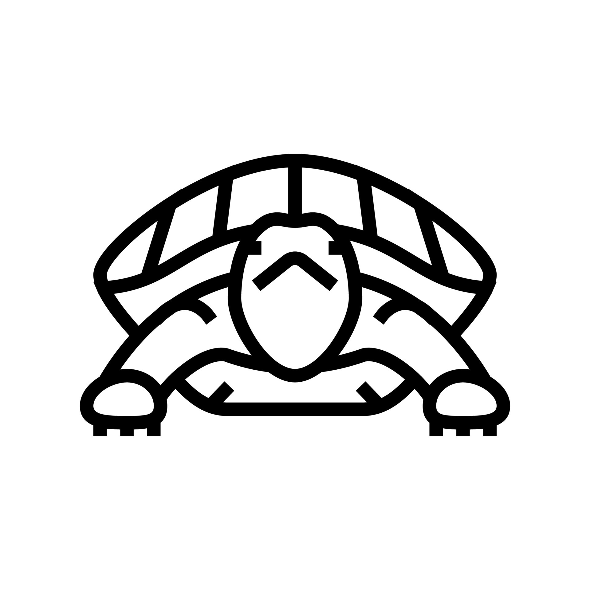 turtle tropical line icon vector illustration 10328808 Vector Art at ...