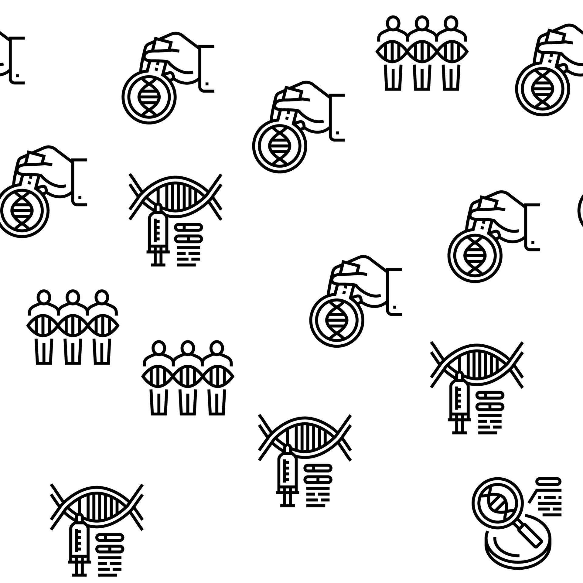 Genetic Engineering Vector Seamless Pattern 10331996 Vector Art at Vecteezy