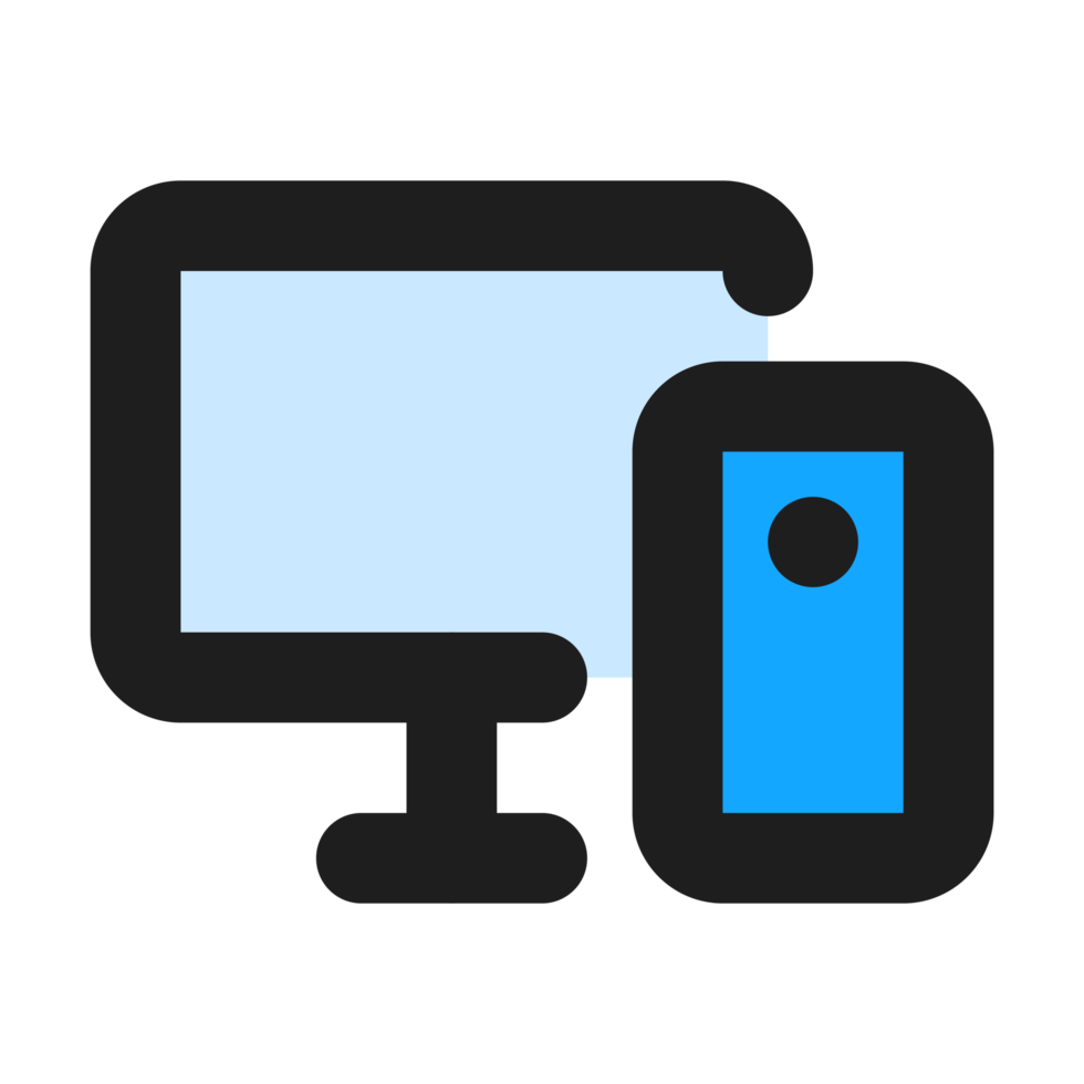 Computer flat color outline icon 10332158 PNG