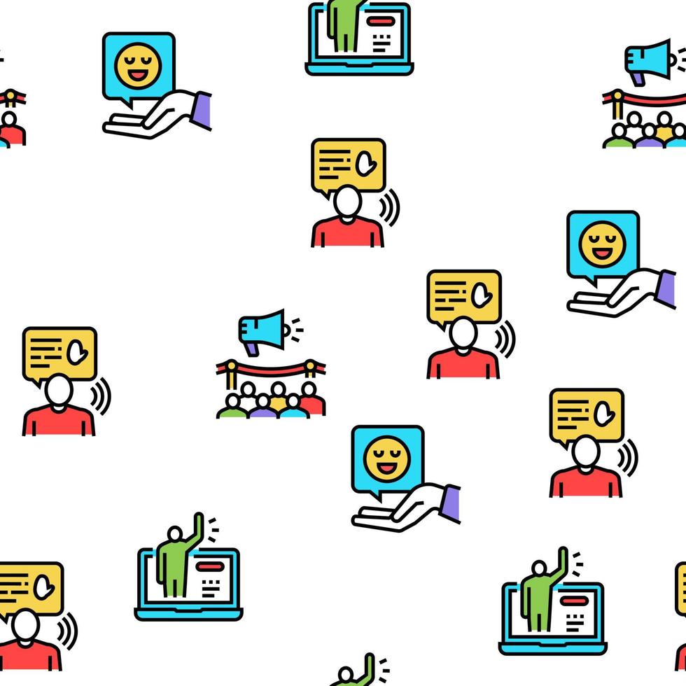 Introduction Speech Vector Seamless Pattern 10333050 Vector Art at Vecteezy