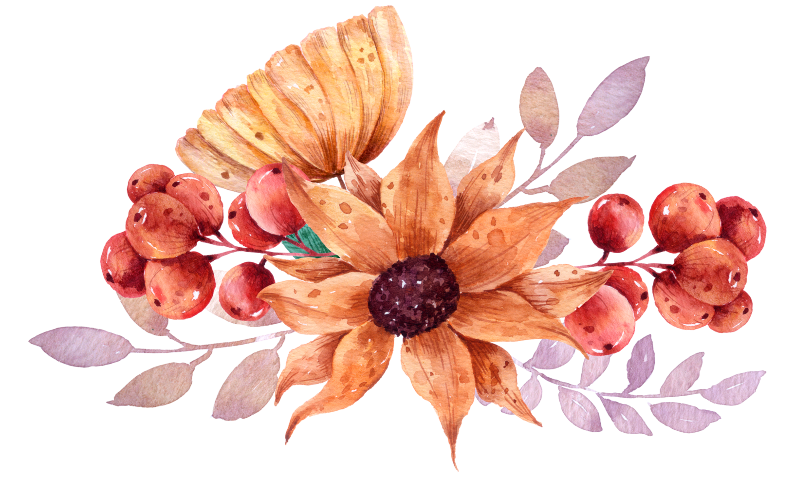 Fall Flowers PNGs for Free Download