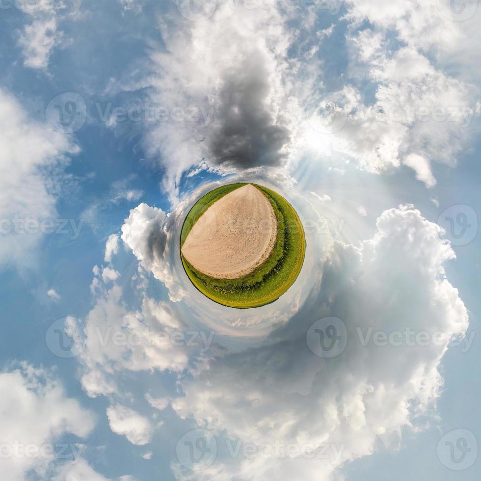 Little planet transformation of spherical panorama 360 degrees ...