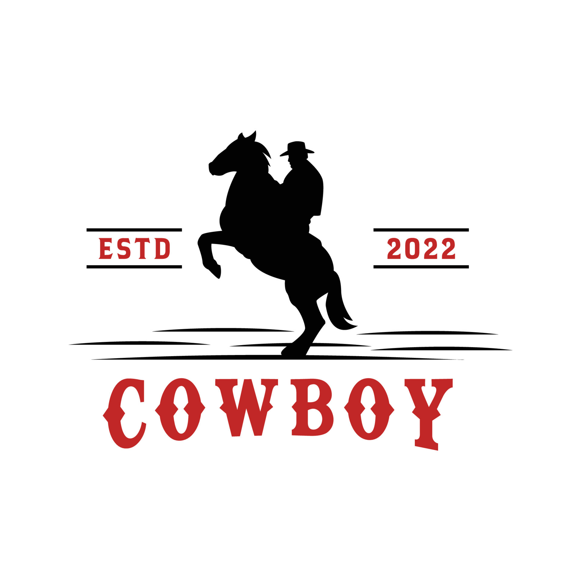 Vaquero Figura Silueta En Caballo Lazo Vector 10337619 Vector En
